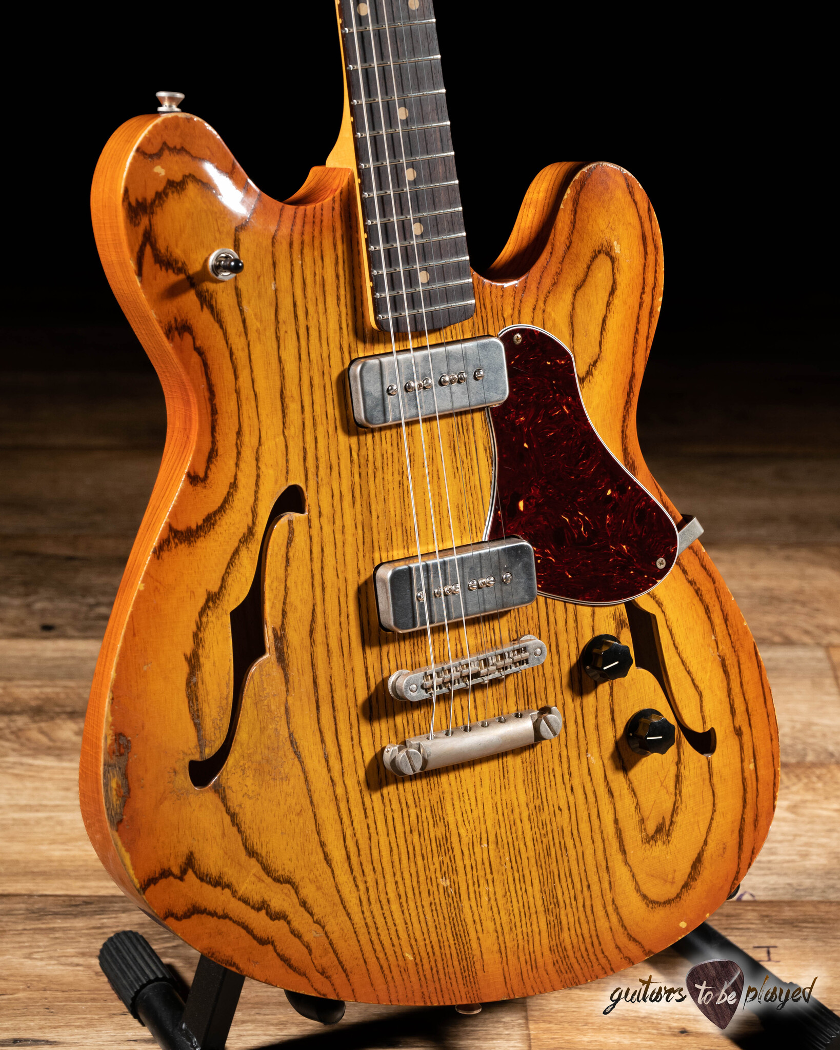 Fano GF6 Alt de Facto Swamp Ash Semi-Hollow P-90 Guitar – Amber Burst ...