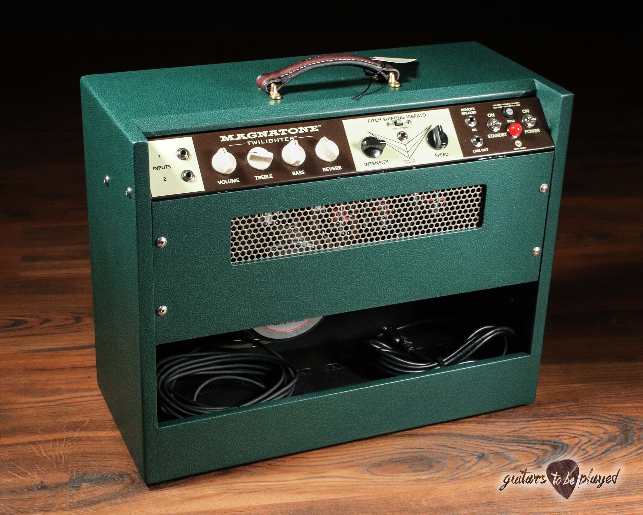 Magnatone Twilighter 22W Reverb/Vibrato 1x12” Combo Amp – Dark Green ...