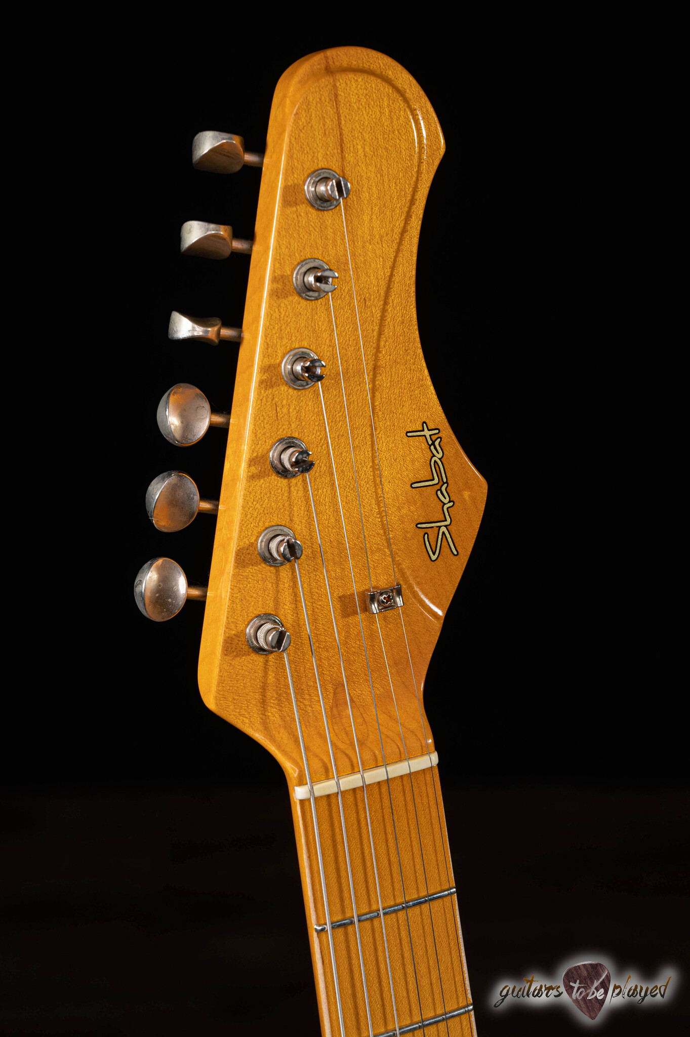 Shabat Lion Deluxe 1pc Swamp Ash Guitar w/ Tremolo – Natural - Guitars ...