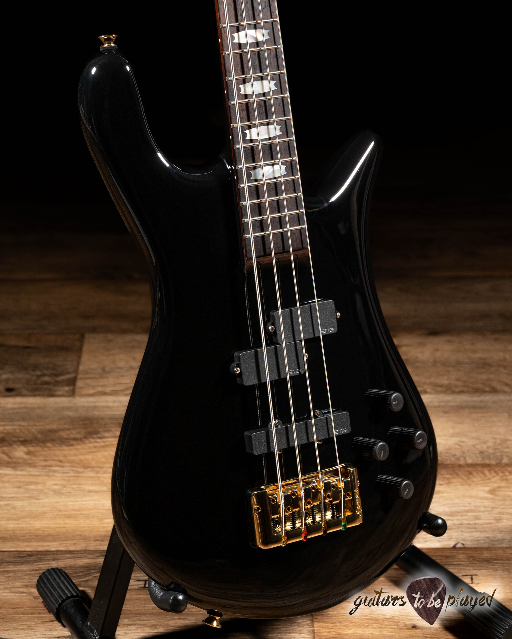 Spector Euro 4 Classic EMG Bass Guitar – Solid Black - Guitars To Be Played