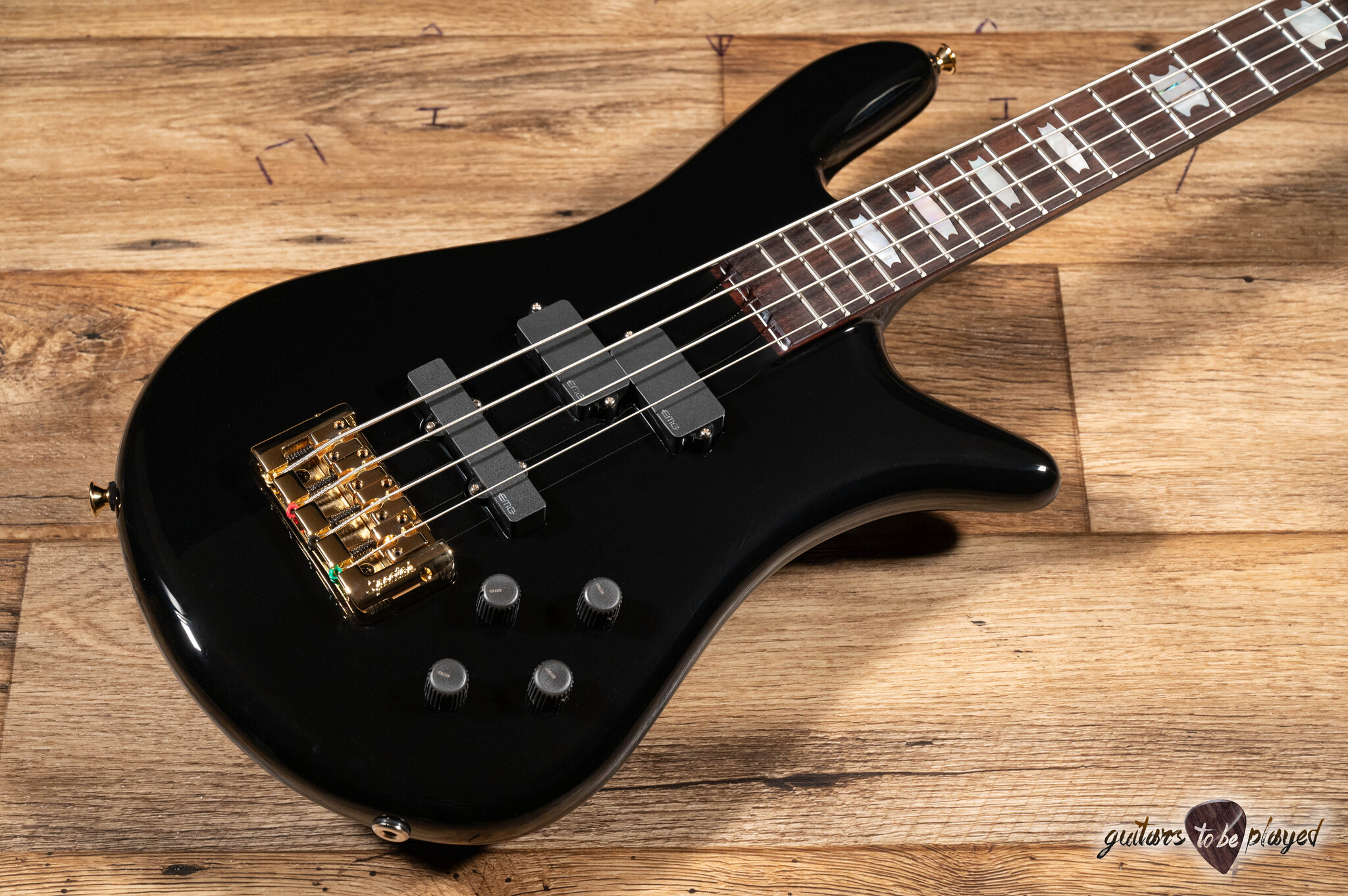 Spector Euro 4 Classic EMG Bass Guitar – Solid Black - Guitars To Be Played