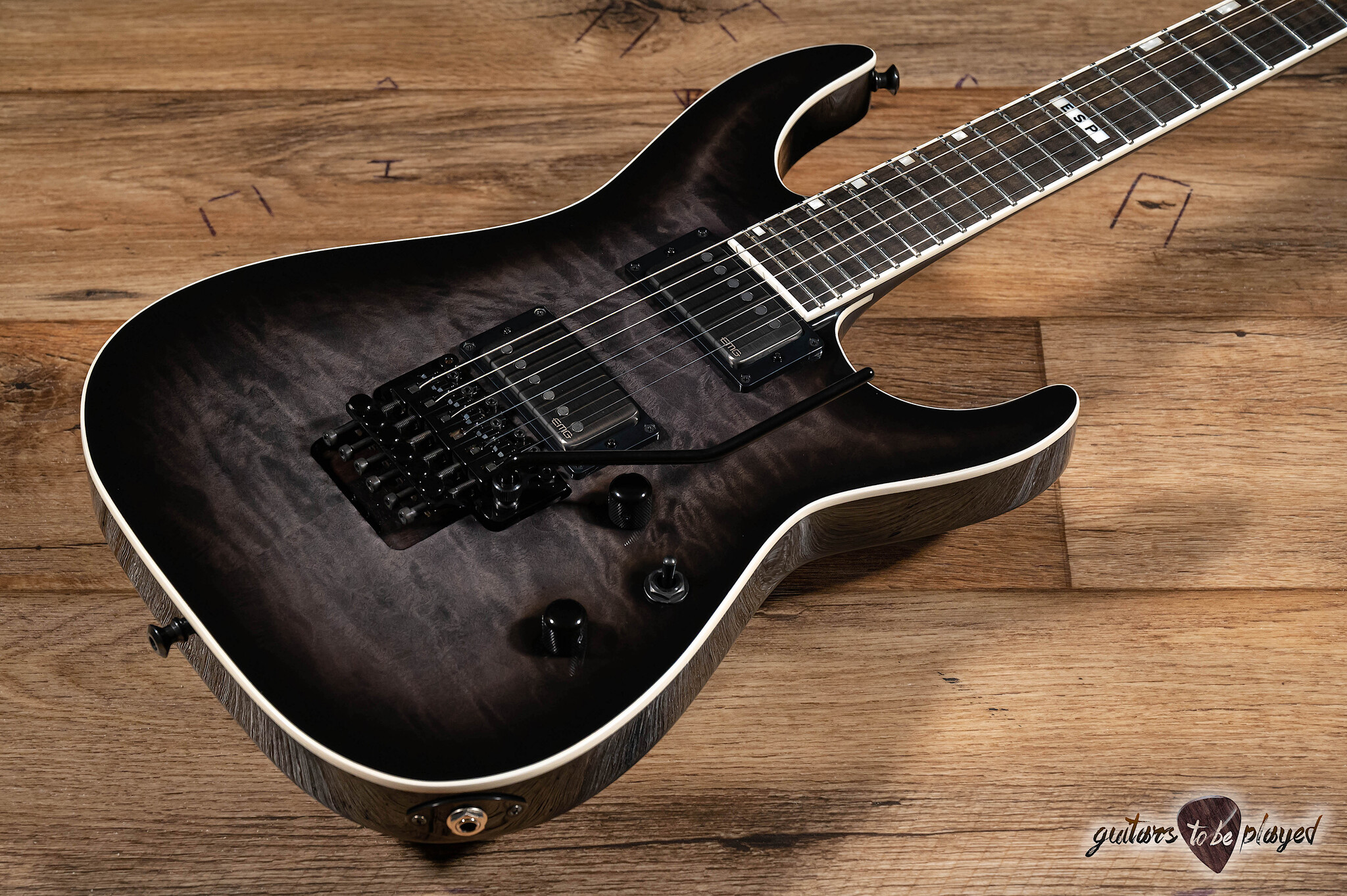 ESP E-II Horizon FR-II Floyd Rose EMG Guitar – See Thru Black Sunburst ...