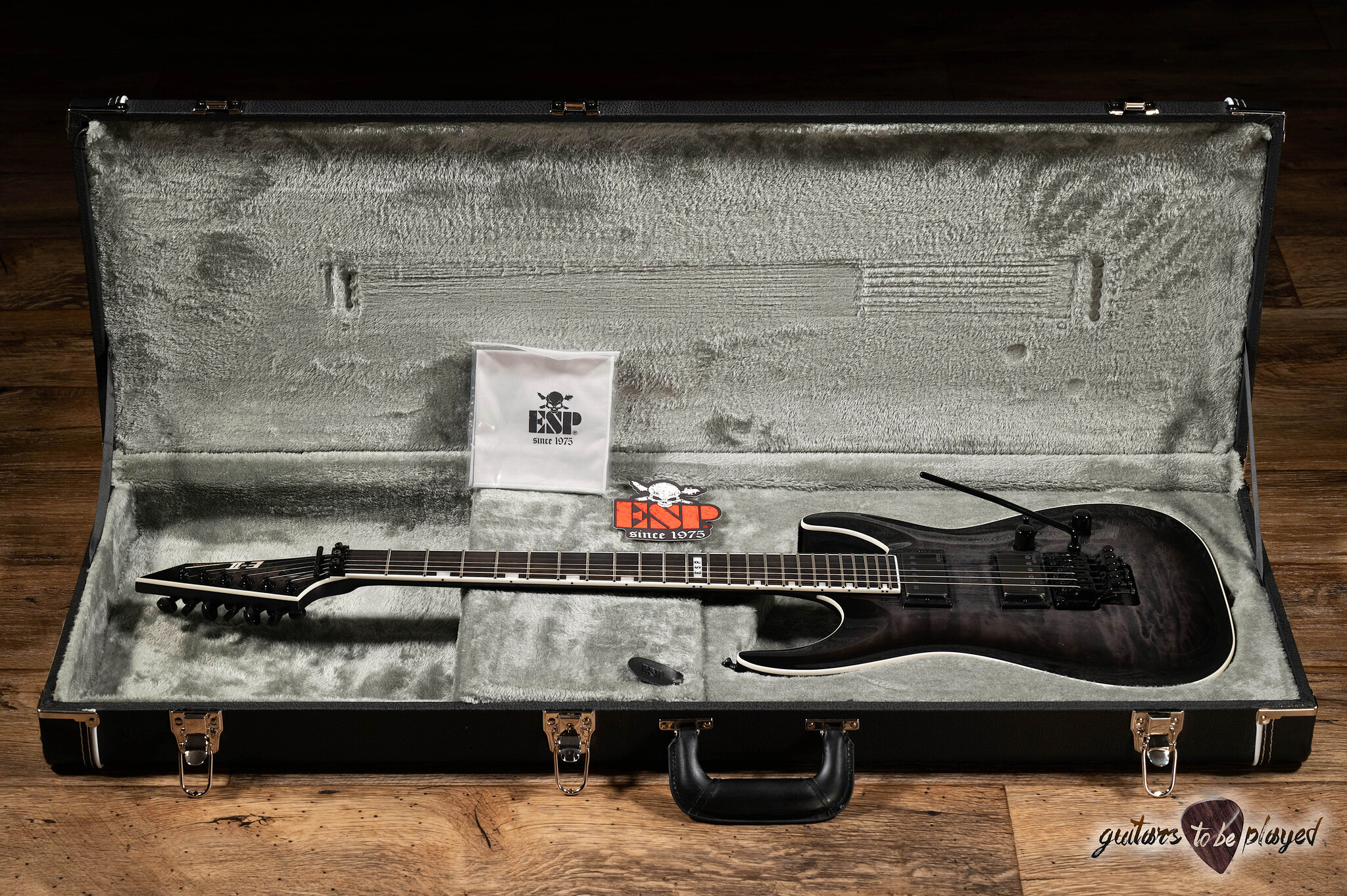 ESP E-II Horizon FR-II Floyd Rose EMG Guitar – See Thru Black Sunburst ...