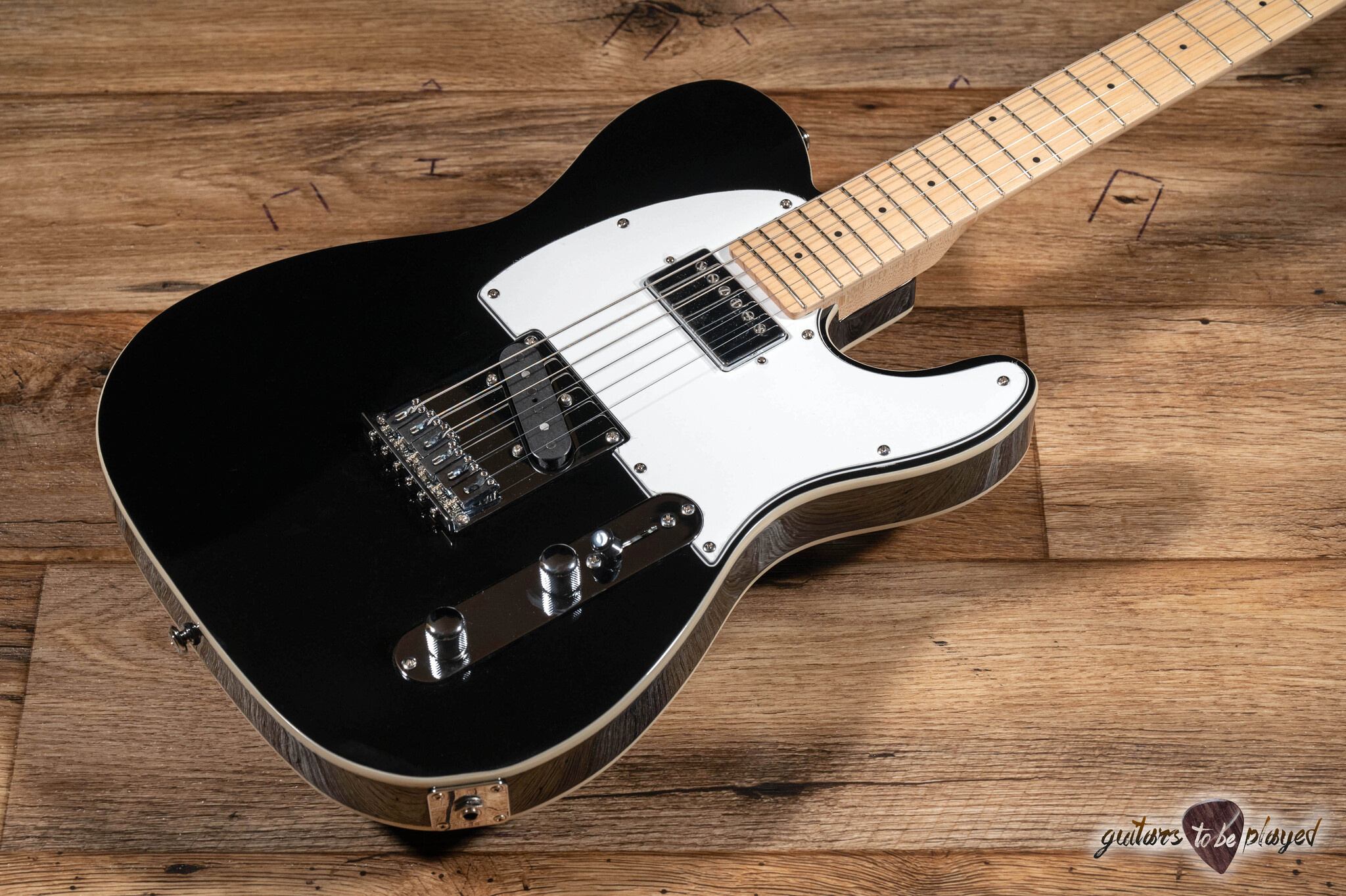 ESP LTD Ron Wood Signature Seymour Duncan Guitar w/ Case – Black ...