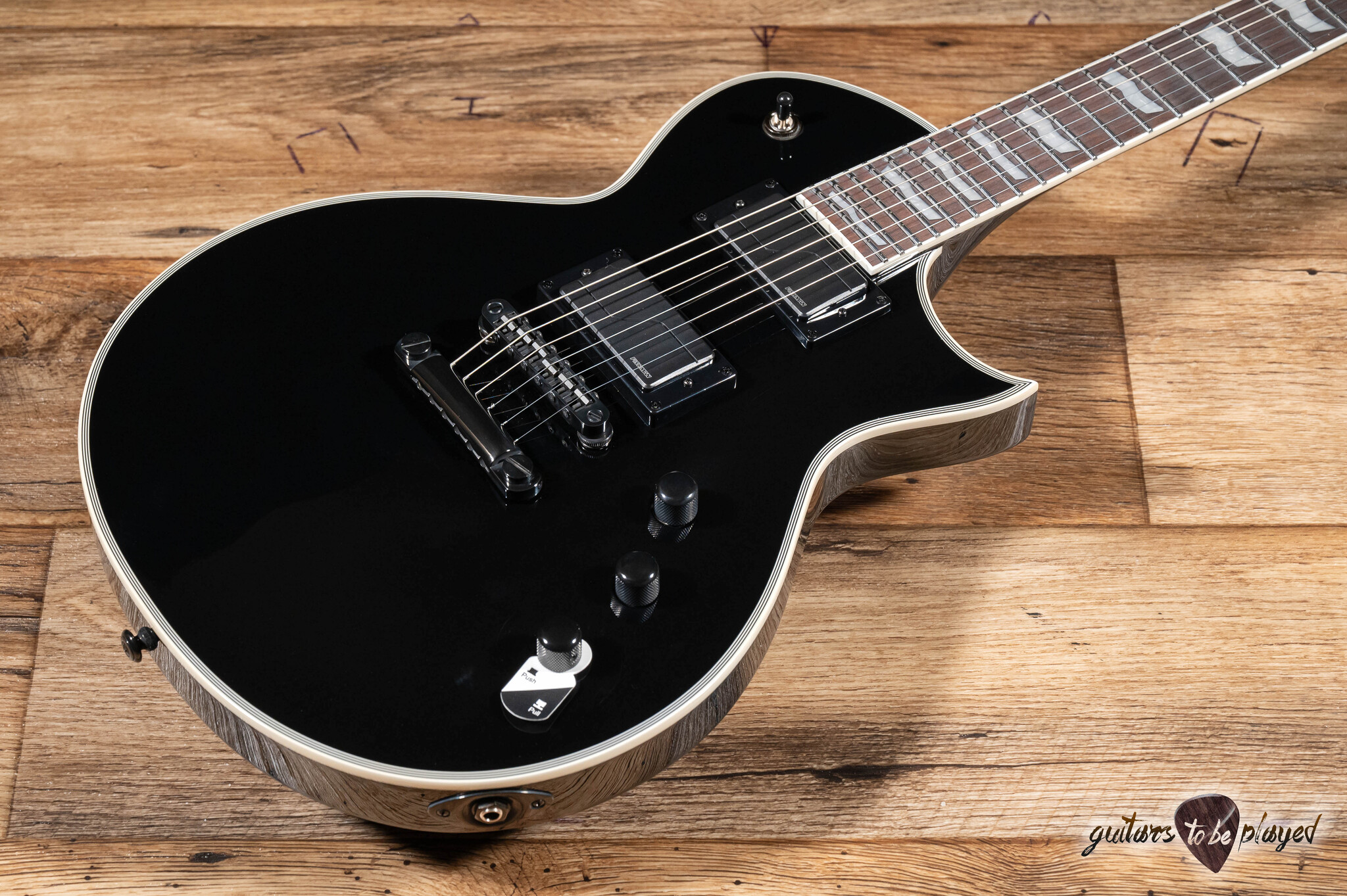 ESP LTD Deluxe EC-1000S Fishman Fluence Electric Guitar – Black ...