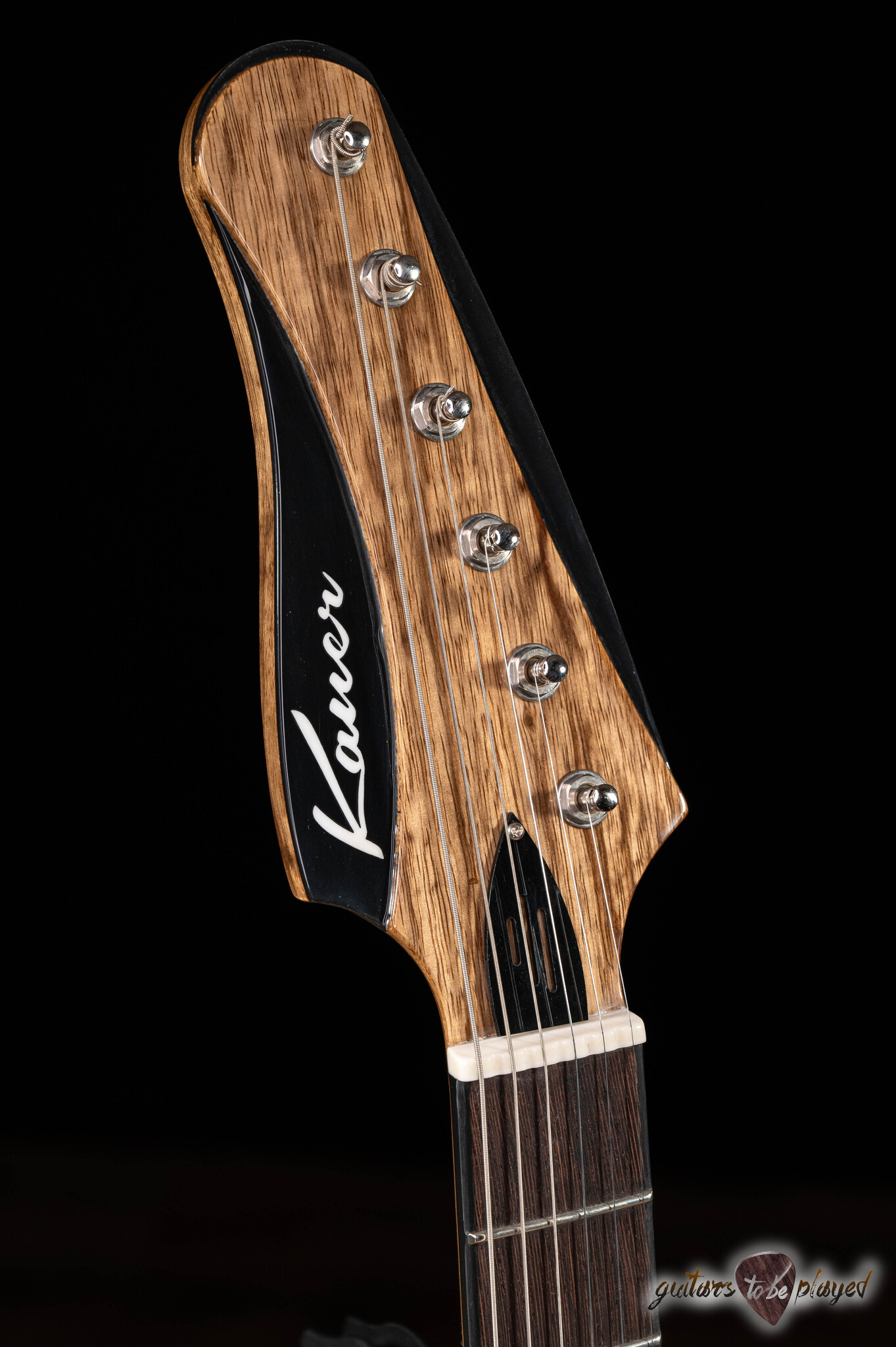 Kauer Banshee Jr. Limited Edition Black Limba Humbucker Guitar ...