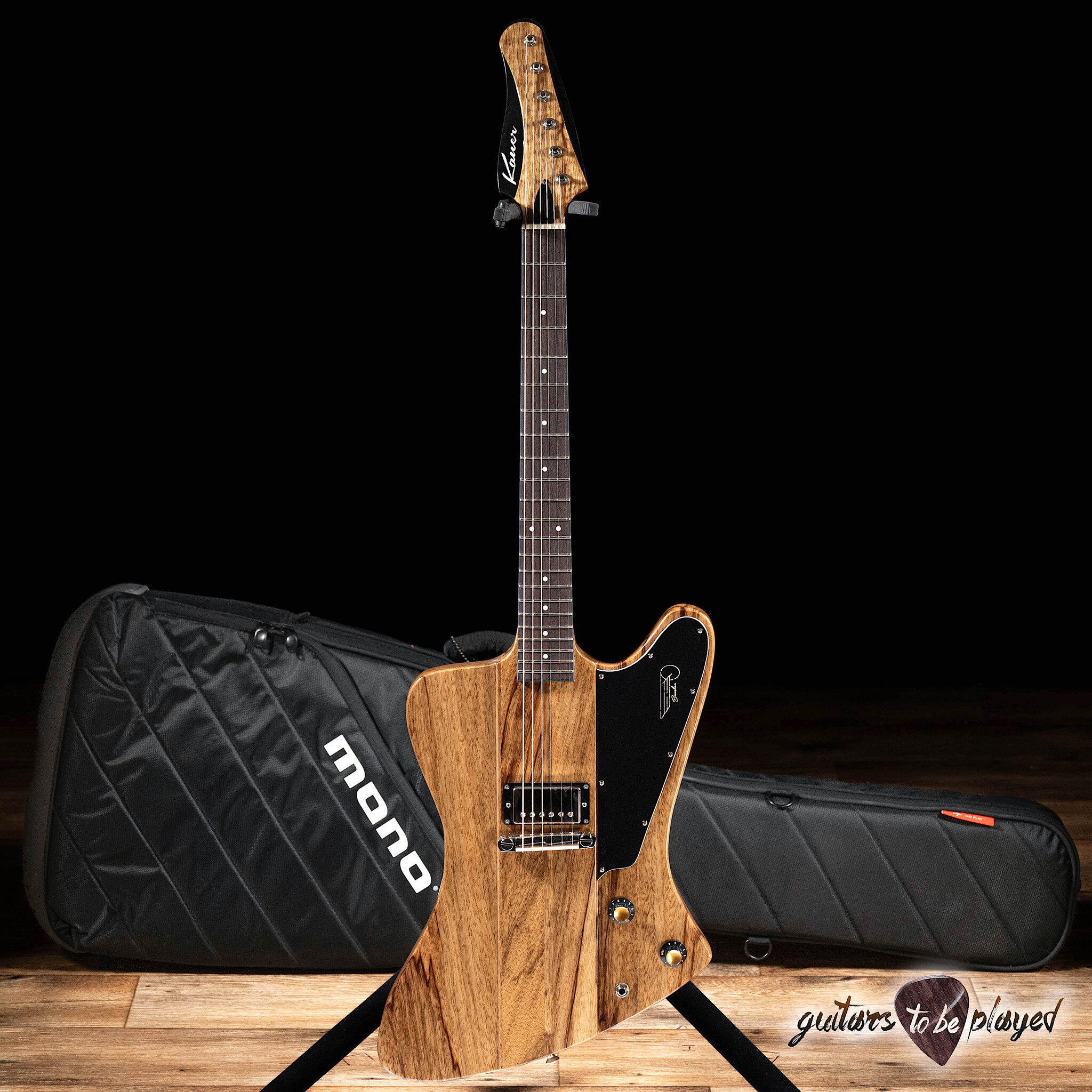 Kauer Banshee Jr. Limited Edition Black Limba Humbucker Guitar ...