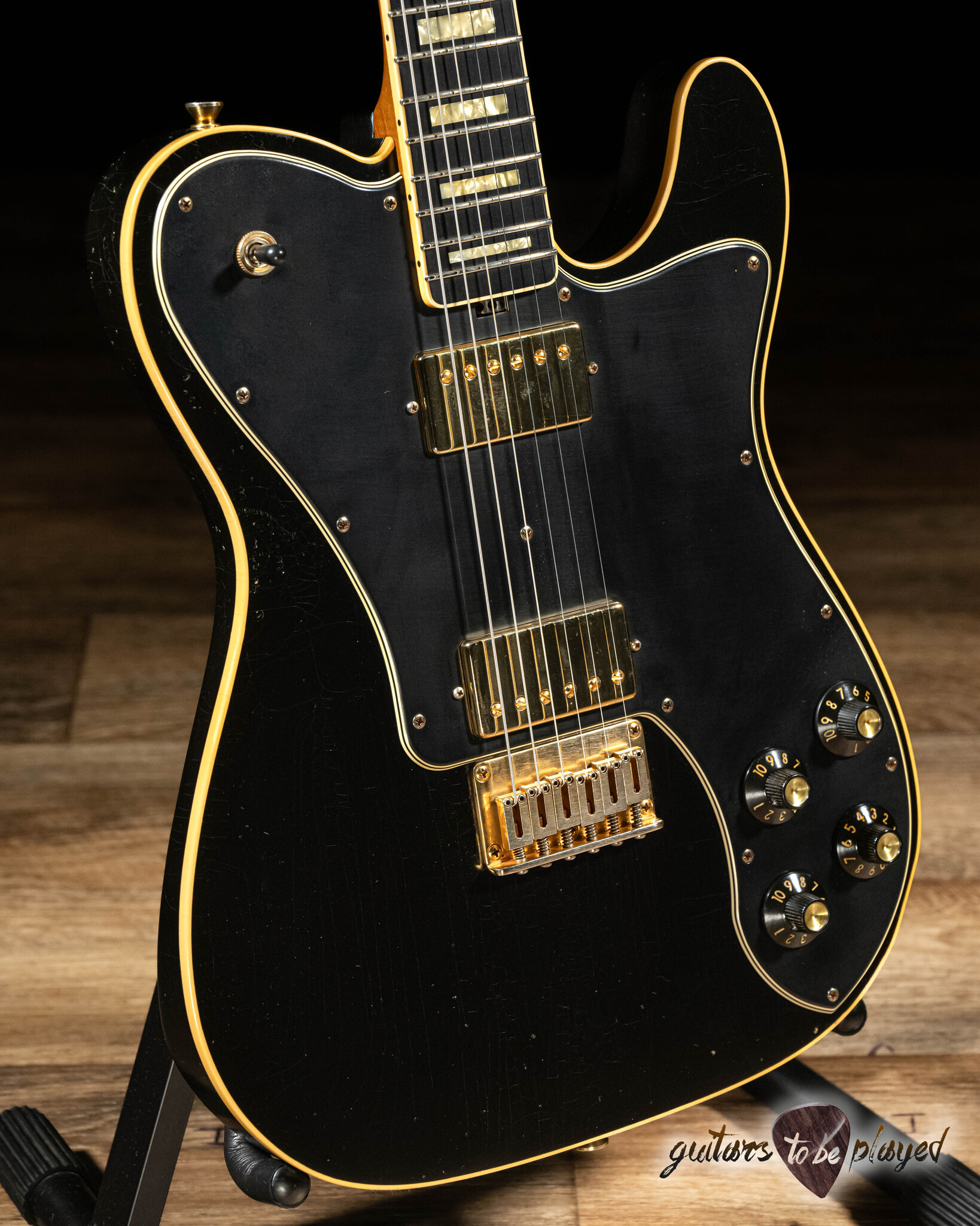Shabat Lion Deluxe T-Style Guitar w/ Lollar Imperials – Black - Guitars ...