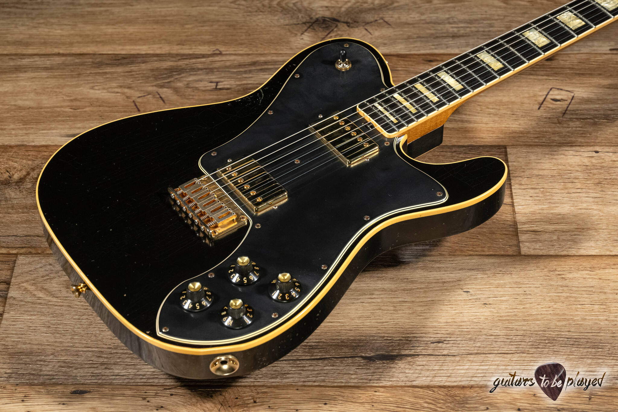 Shabat Lion Deluxe T-Style Guitar w/ Lollar Imperials – Black - Guitars ...