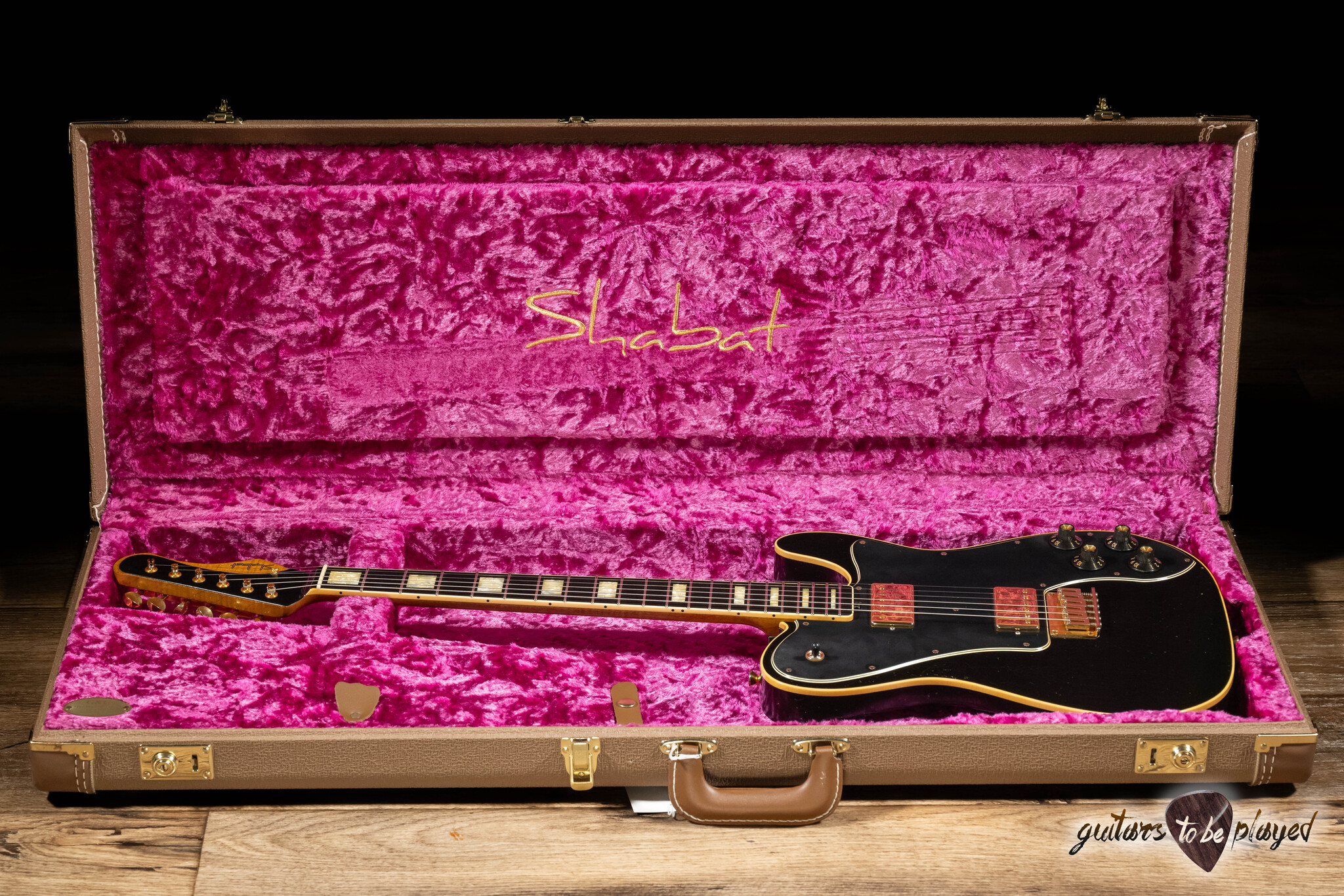 Shabat Lion Deluxe T-Style Guitar w/ Lollar Imperials – Black - Guitars ...