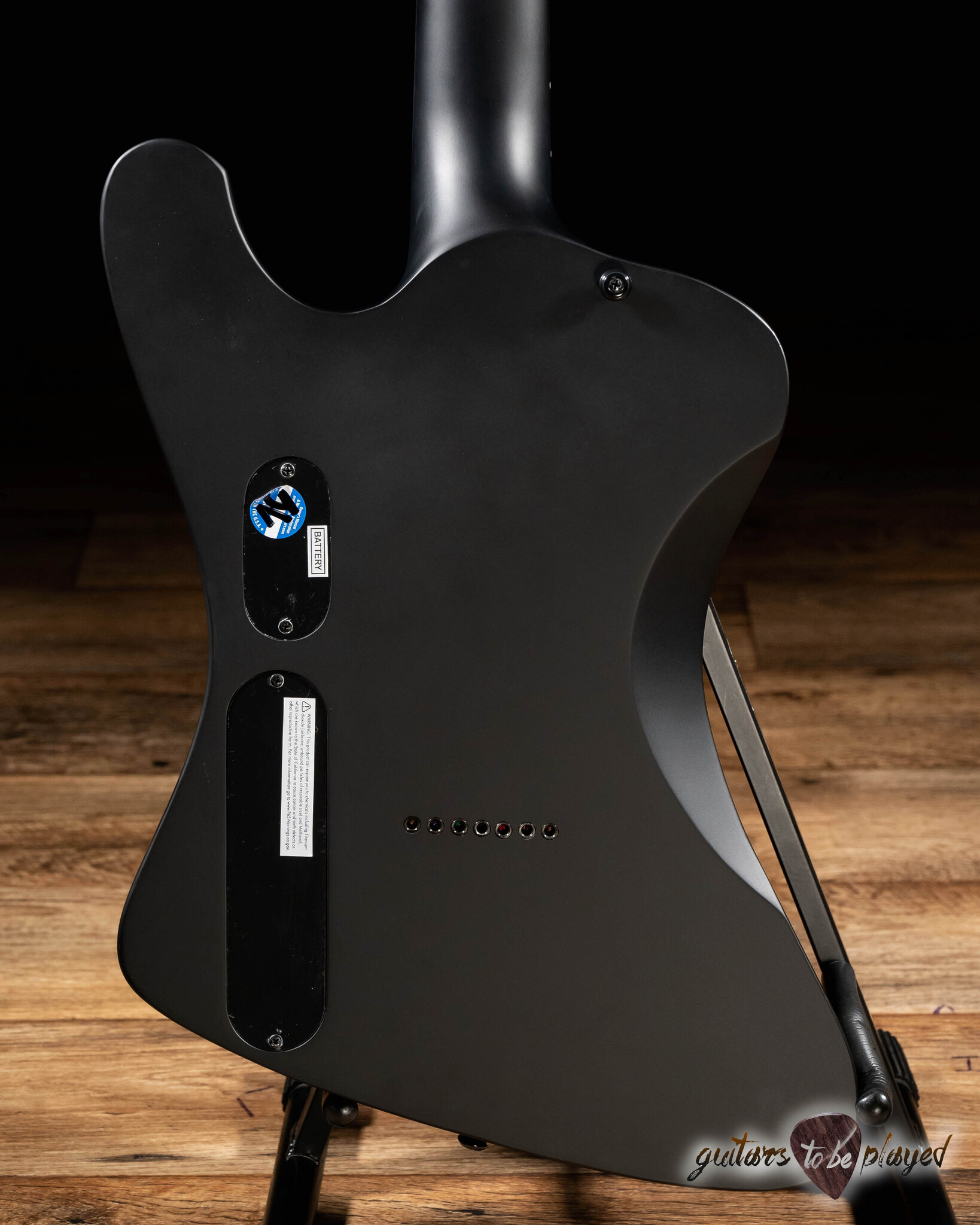 ESP LTD Phoenix-7 Baritone Black Metal 7-String Guitar – Black Satin ...