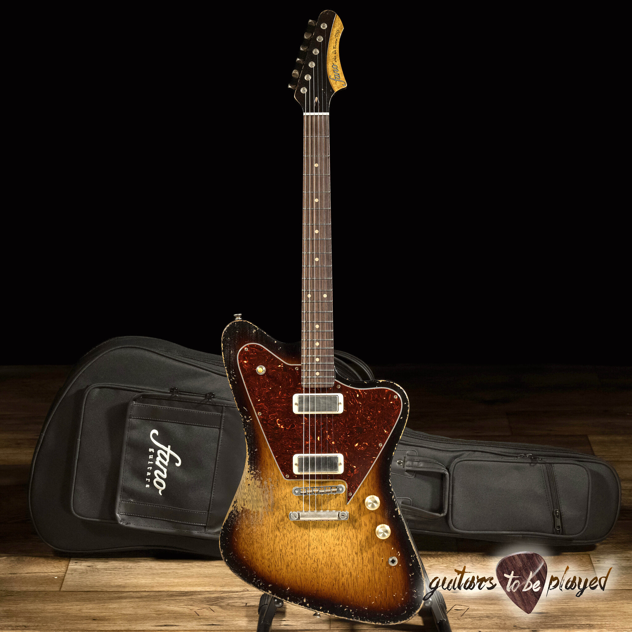 Fano PX6 Alt de Facto Korina Set Neck w/ Firebirds – Tobacco Burst ...