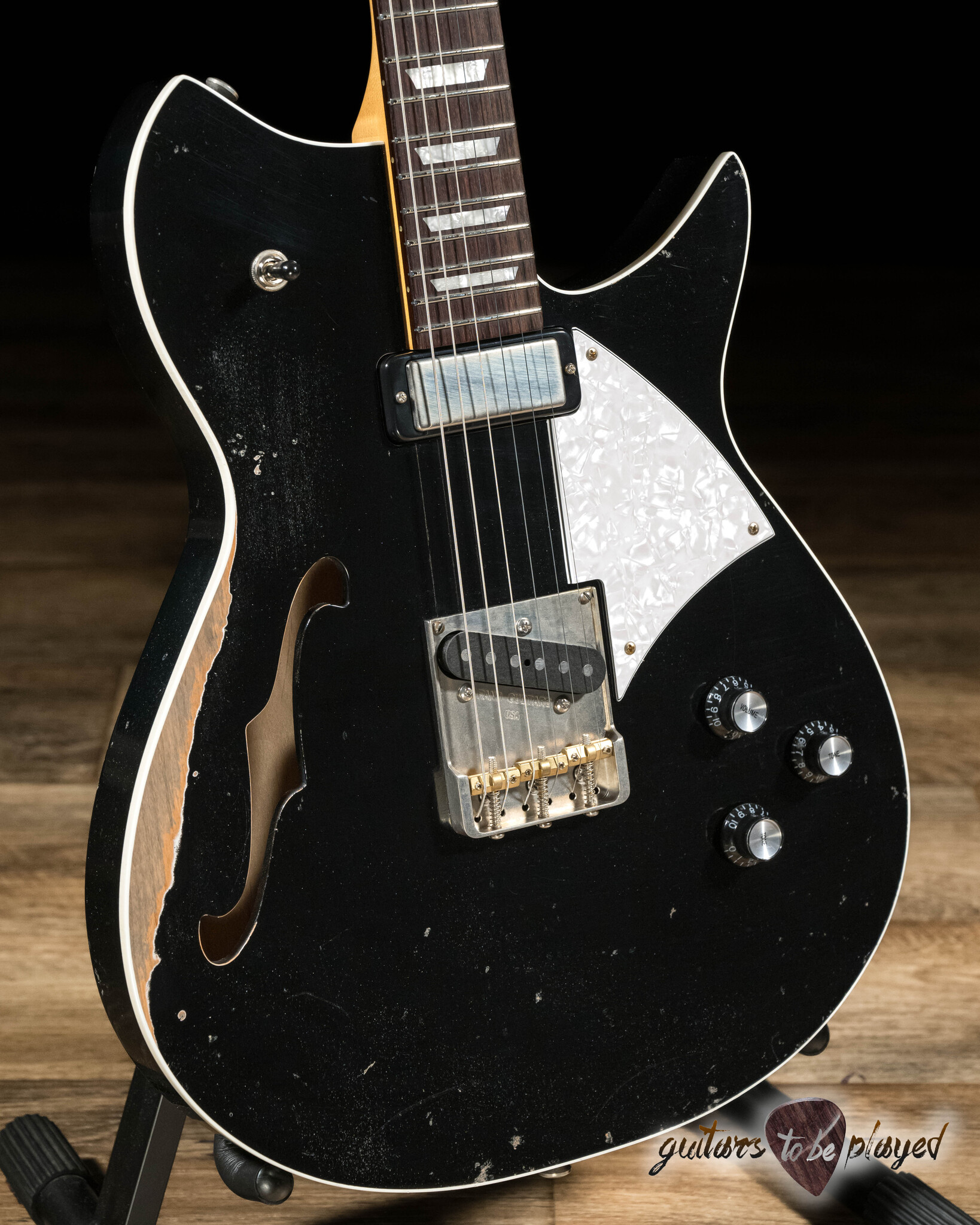 Fano RB6T Thinline Alt de Facto w/ Lollar Firebird & T – Bull Black - Guitars To Be Played