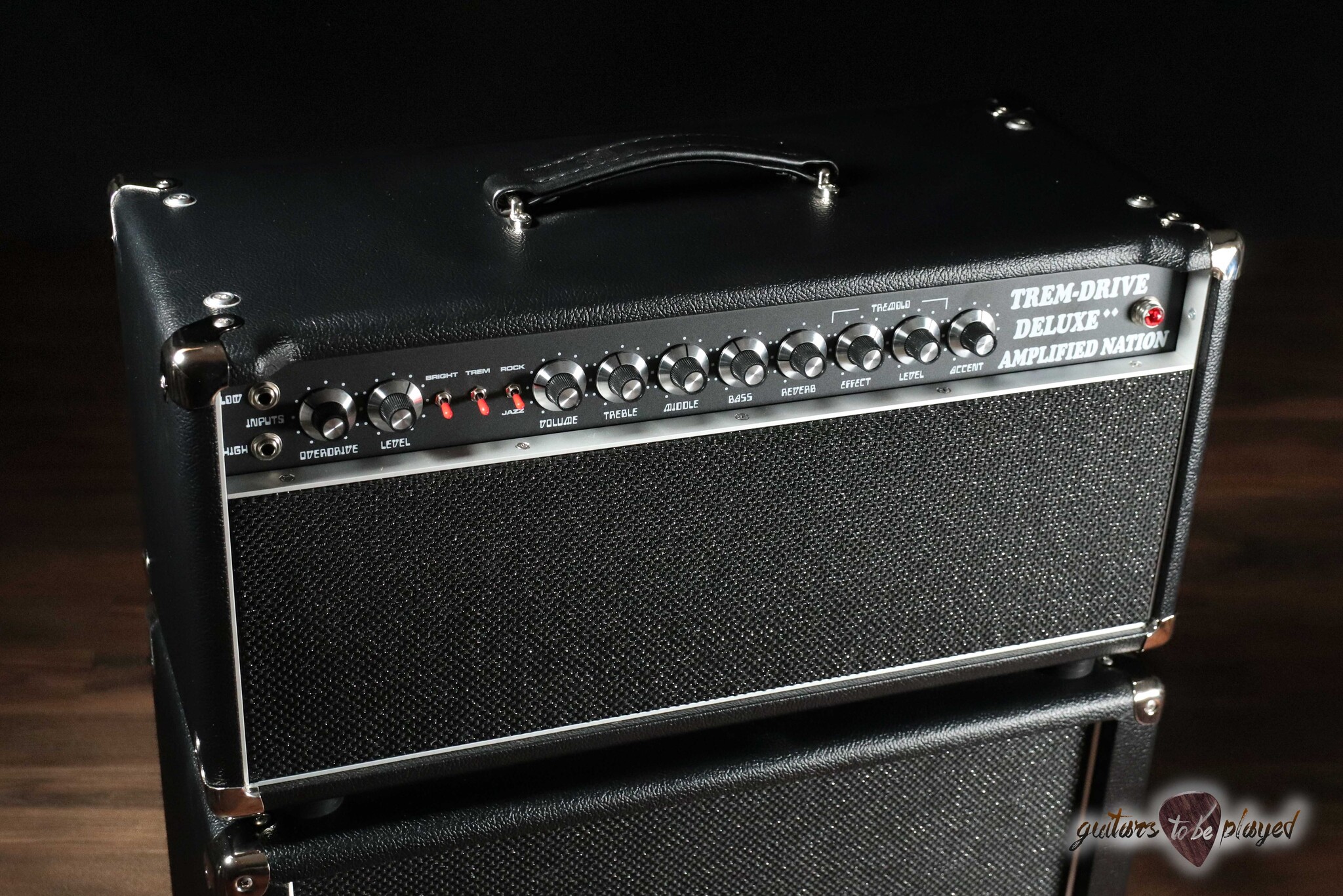 Amplified Nation Trem-Drive Deluxe 50W Head & 112 OS Cab – Black ...