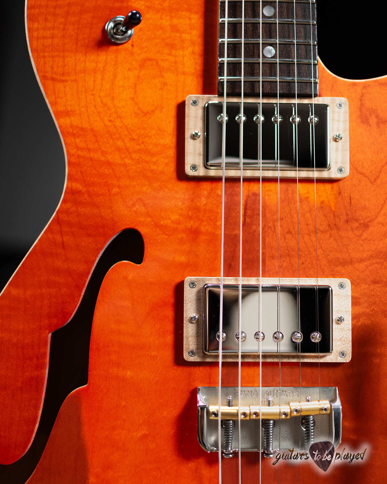 Fano RB6T Alt de Facto Thinline Maple Top w/ Bigsby – Faded Cherry ...