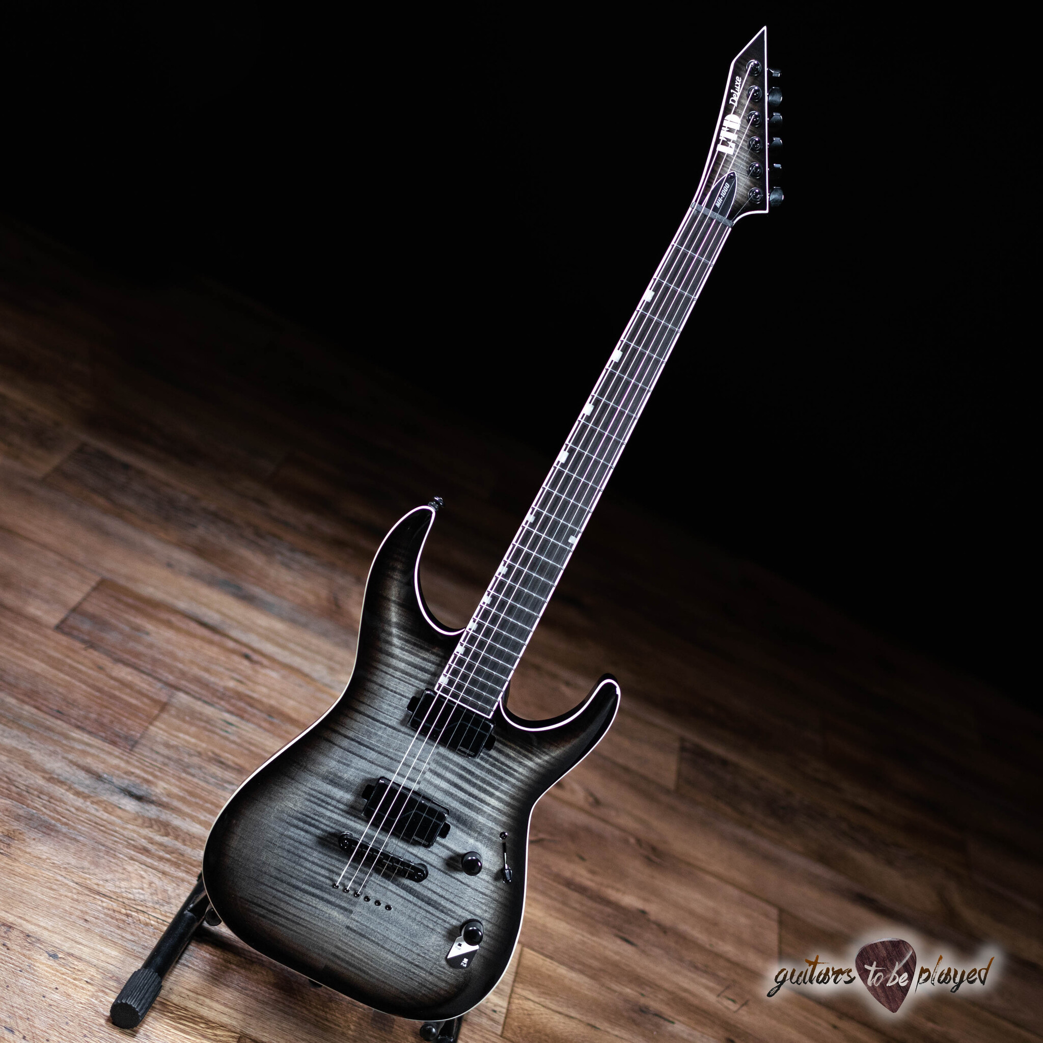 ESP LTD MH-1000NT FM Fishman Fluence Guitar – Charcoal Burst - Guitars ...