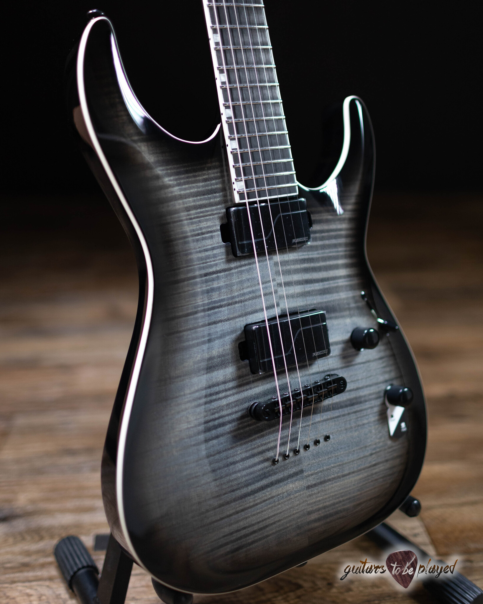 ESP LTD MH-1000NT FM Fishman Fluence Guitar – Charcoal Burst - Guitars ...