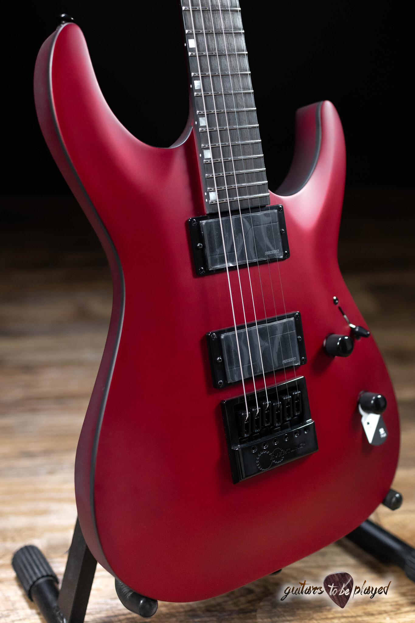 ESP LTD MH-1000 Evertune Fishman Fluence Guitar –Candy Apple Red Satin ... ESP LTD MH-1000 Evertune Fishman Fluence Guitar –Candy Apple Red Satin ...