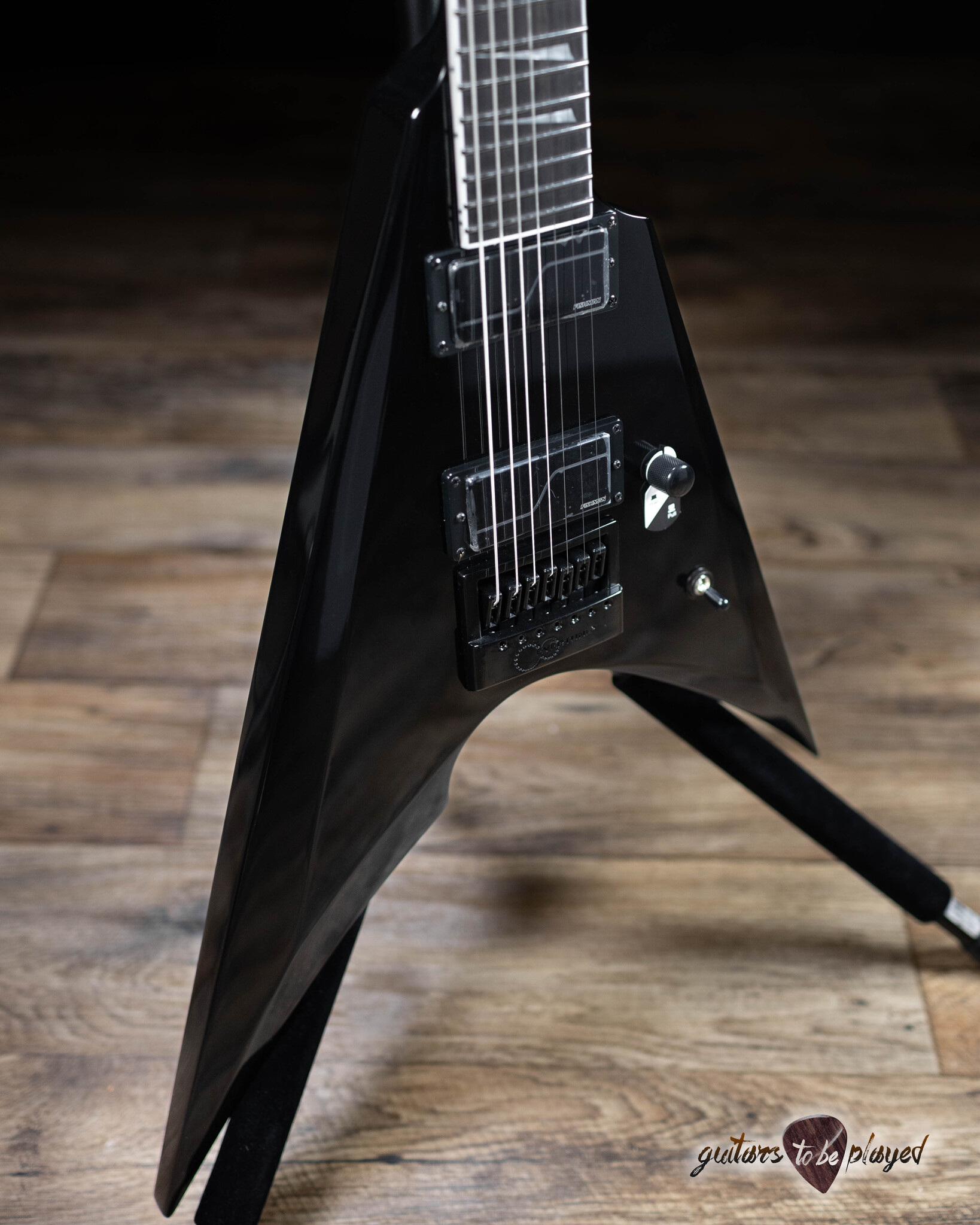 ESP LTD Arrow-1007B Evertune Baritone 7-String Fishman Guitar - Black ...