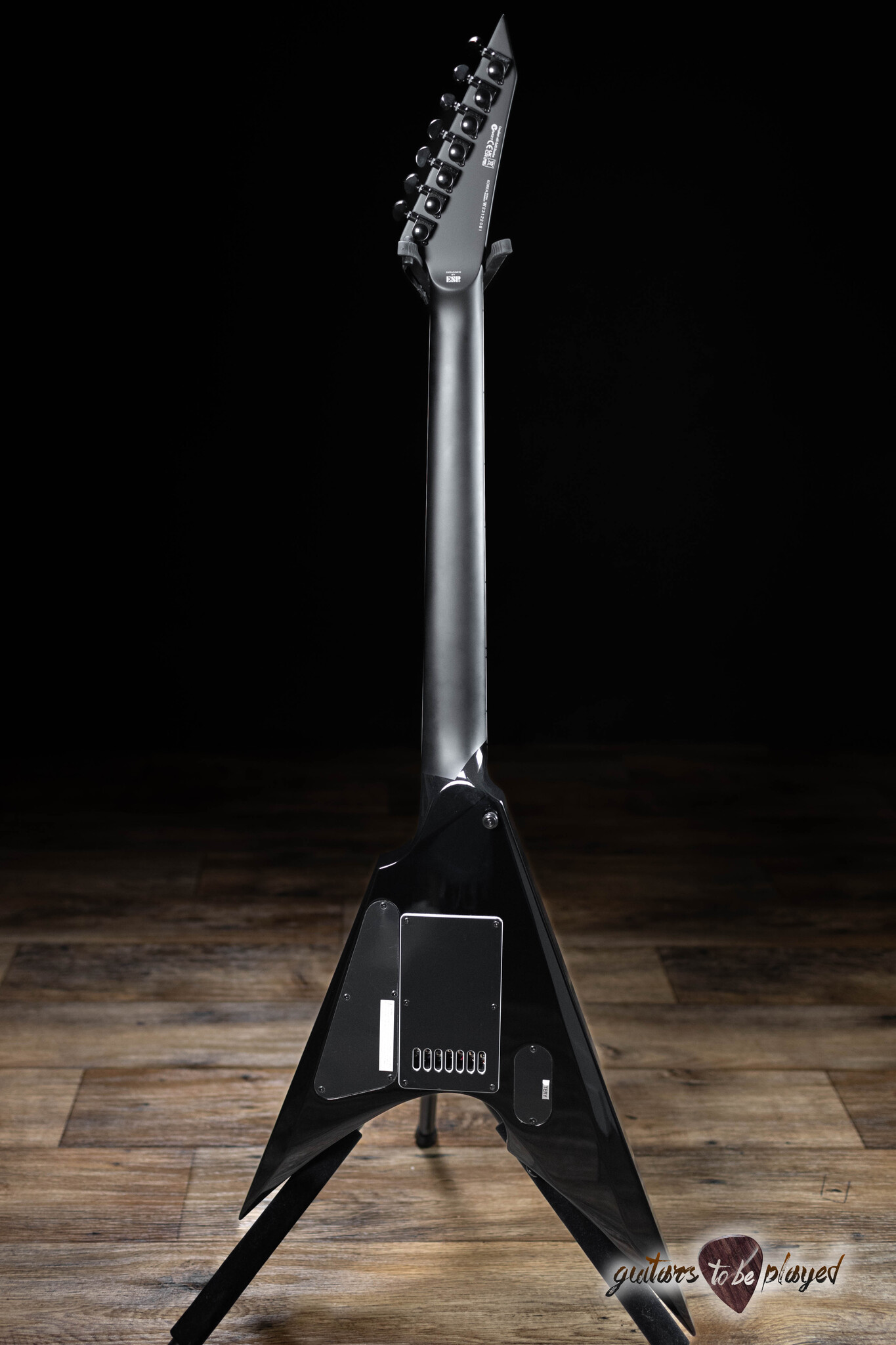 ESP LTD Arrow-1007B Evertune Baritone 7-String Fishman Guitar - Black ...