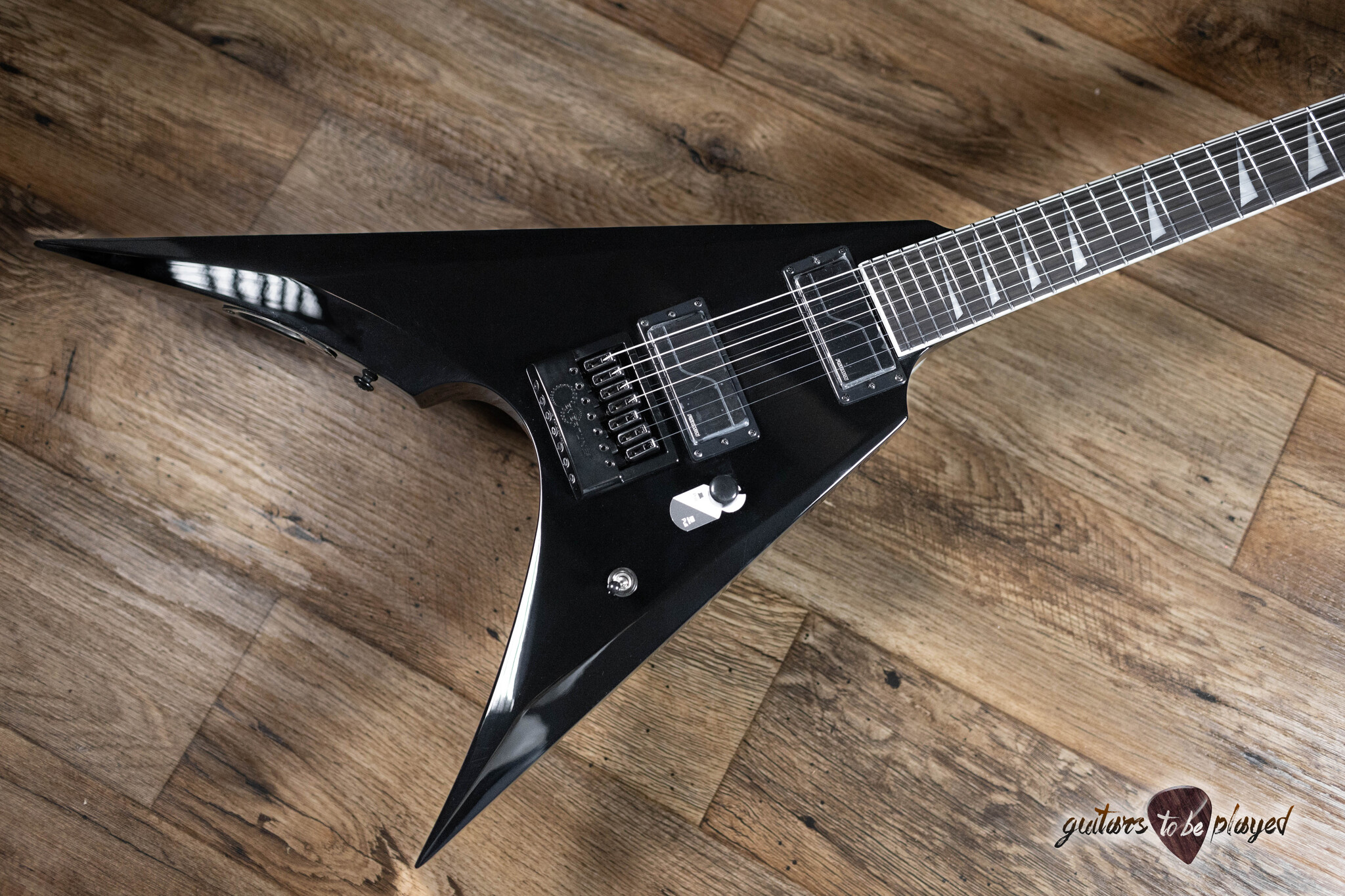 ESP LTD Arrow-1007B Evertune Baritone 7-String Fishman Guitar - Black ...