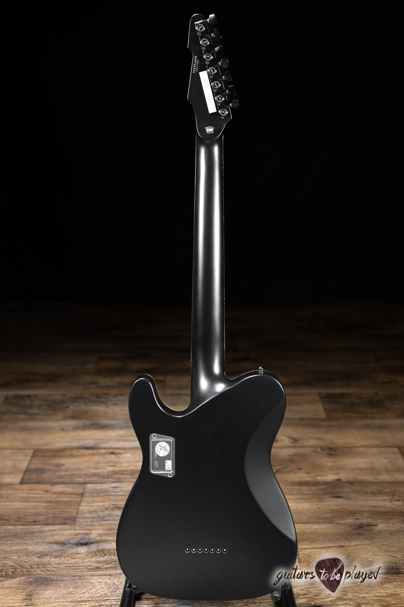 ESP E-II T-B7 Baritone 7-String EMG Guitar w/ Case – Black Satin ...