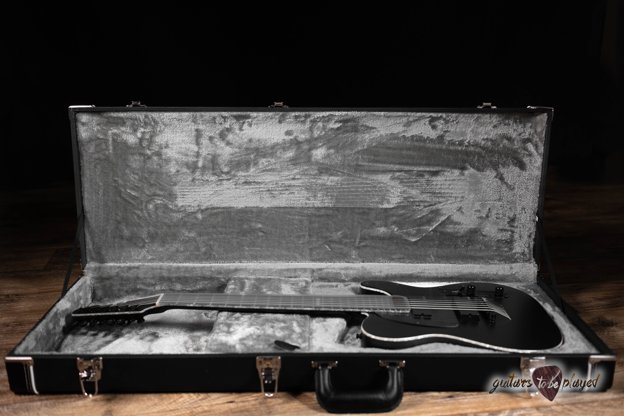 ESP E-II T-B7 Baritone 7-String EMG Guitar w/ Case – Black Satin ...