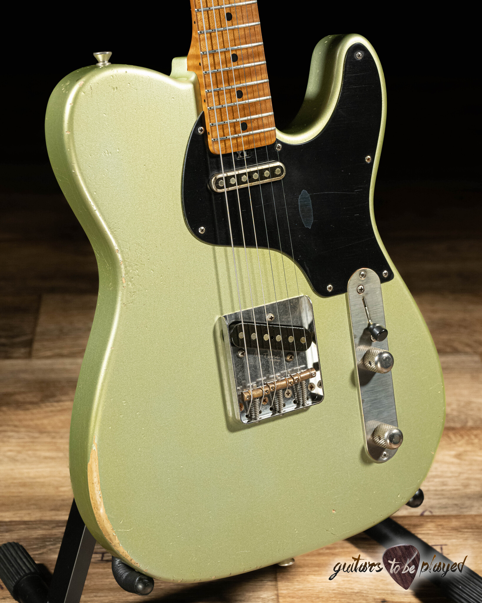 Shabat Lion Standard Sugar Pine T-Style – Sage Green Metallic - Guitars ...
