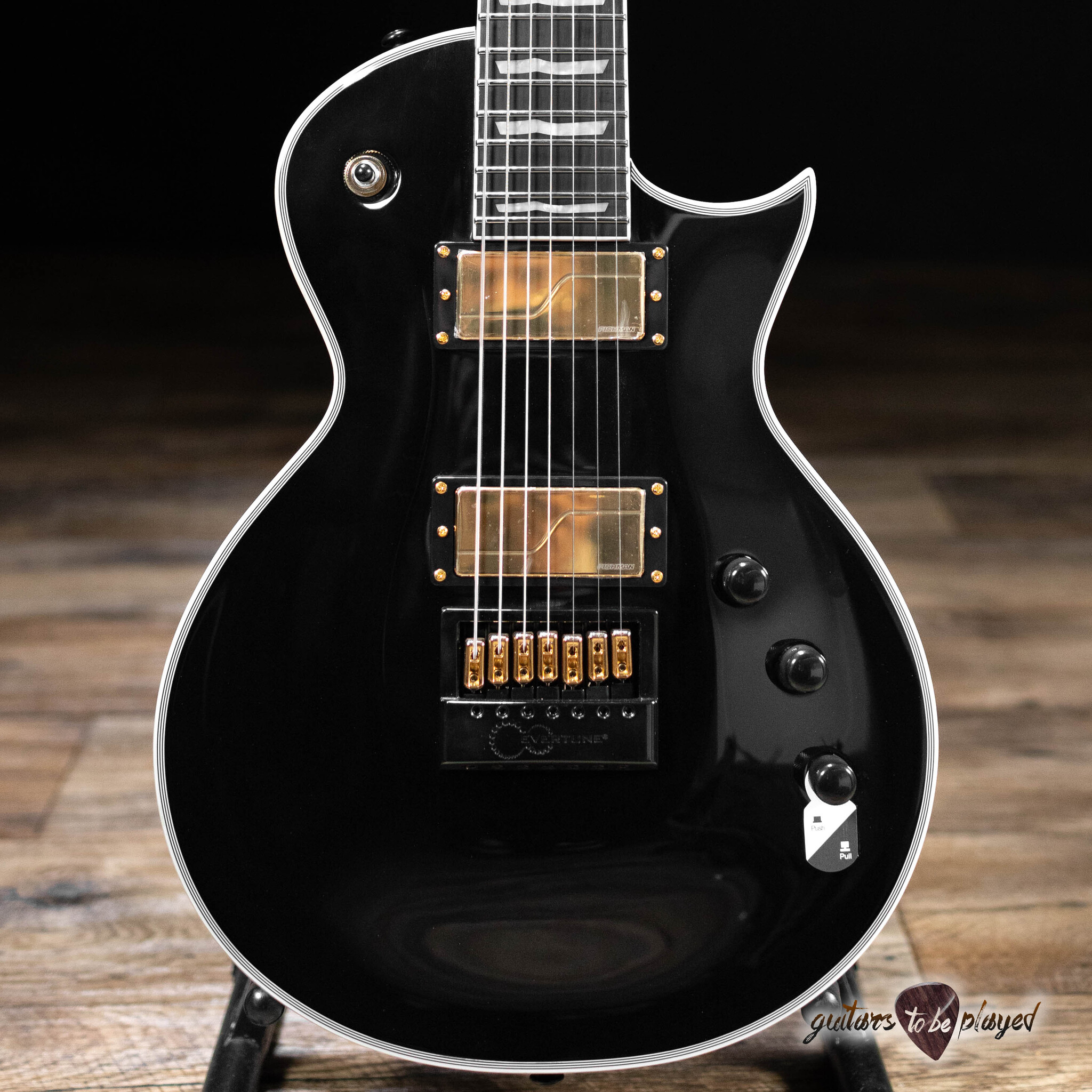 ESP LTD EC-1007 Baritone Evertune 7-String Guitar – Black - Guitars To ...