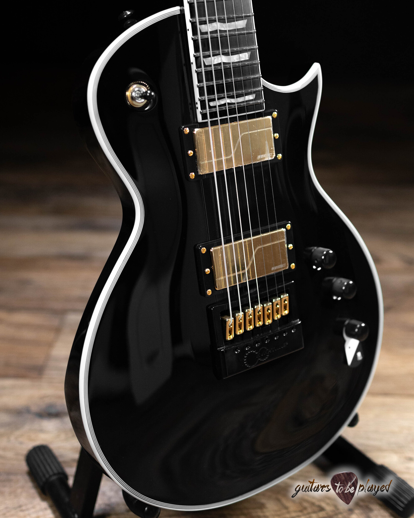ESP LTD EC-1007 Baritone Evertune 7-String Guitar – Black - Guitars To ...