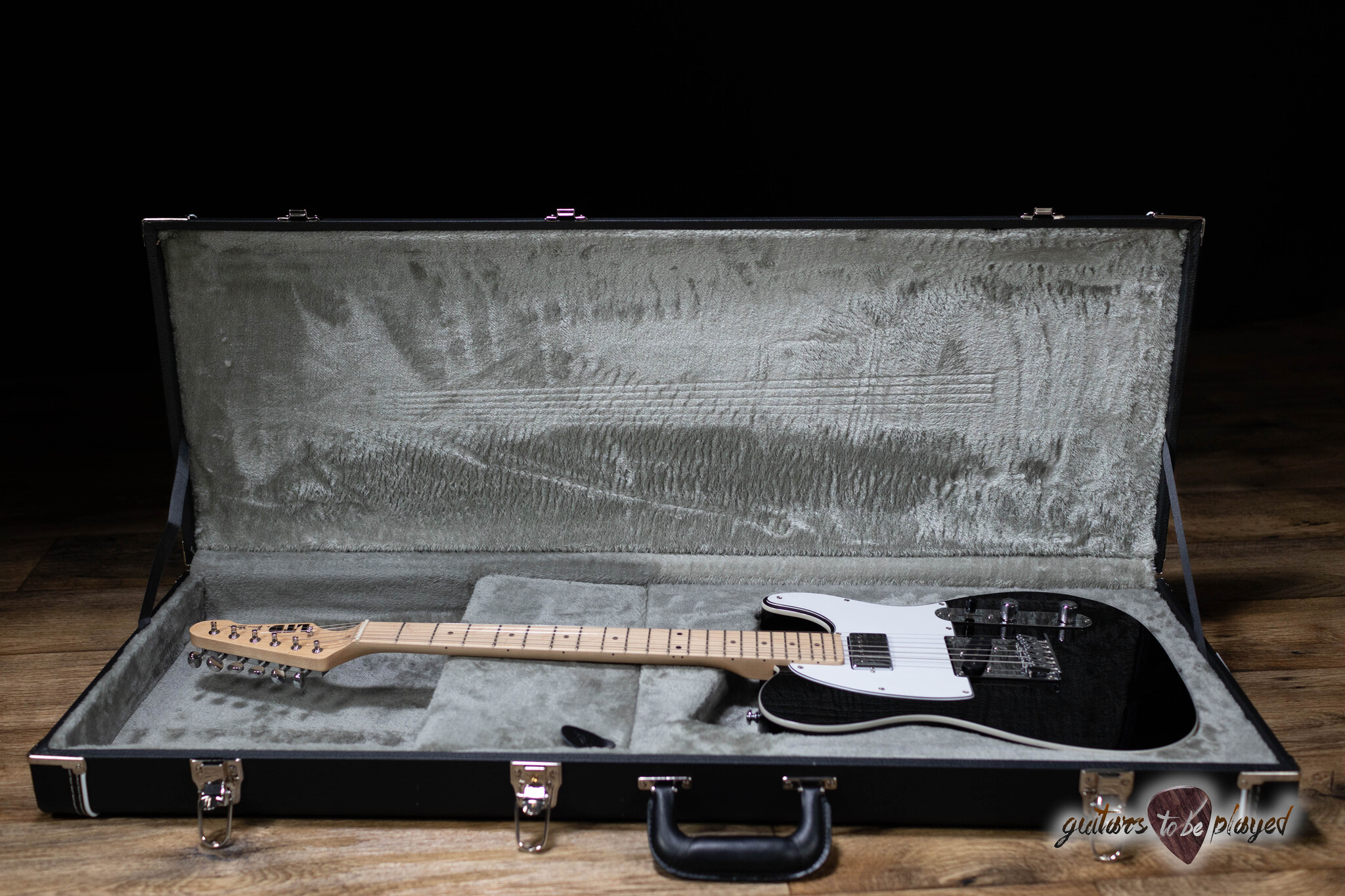 ESP LTD Ron Wood Signature Seymour Duncan Guitar w/ Case – Black ...
