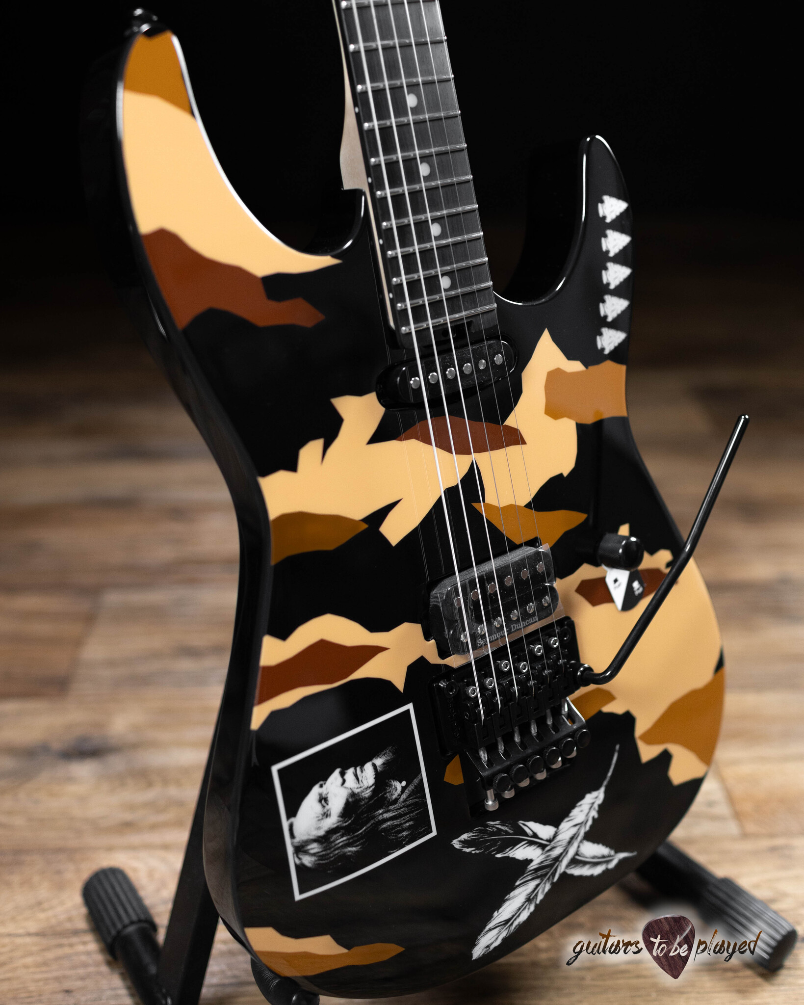 ESP LTD GL George Lynch Desert Eagle Signature Floyd Rose Guitar ...