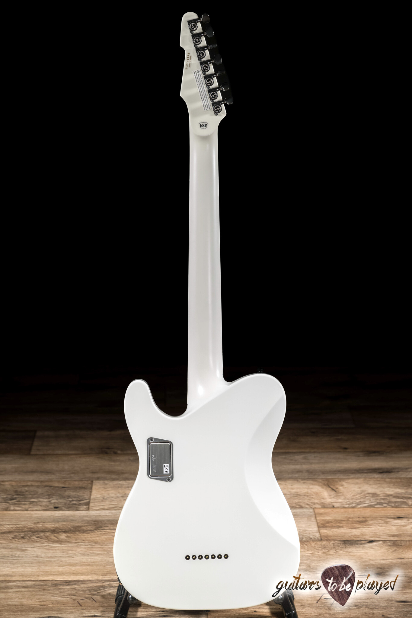 ESP E-II TB-7 Baritone 7-String EMG Guitar w/ Case – Snow White ...