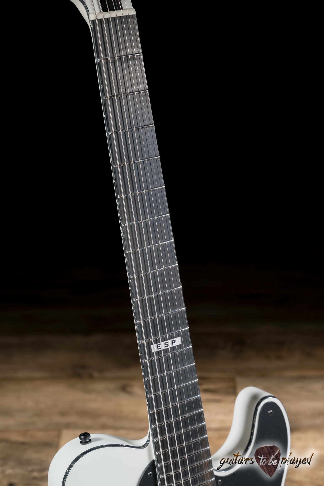 ESP E-II TB-7 Baritone 7-String EMG Guitar w/ Case – Snow White ...