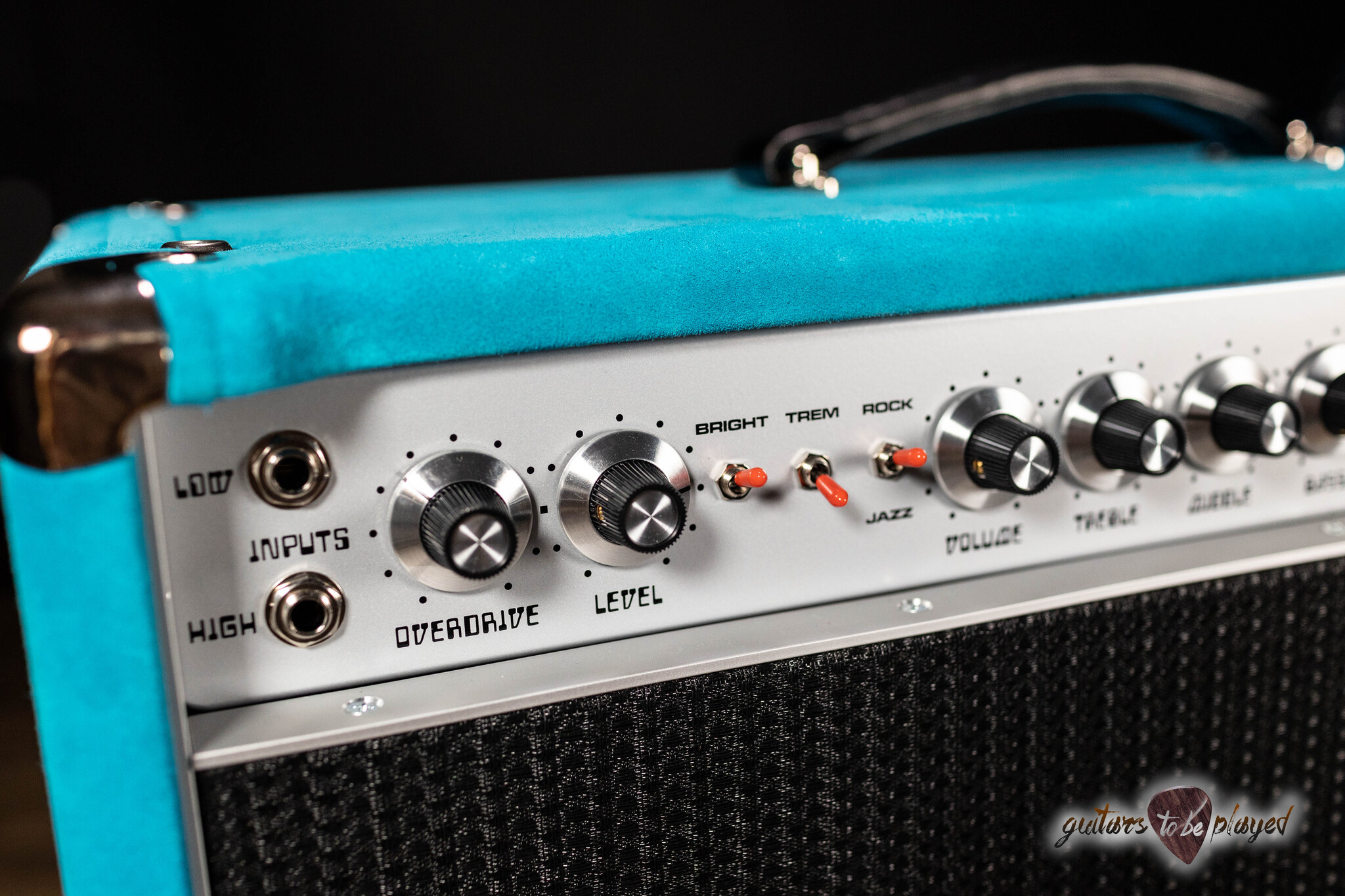 Amplified Nation Trem-Drive Deluxe 22W 112 Combo Amp – Turquoise Suede ...