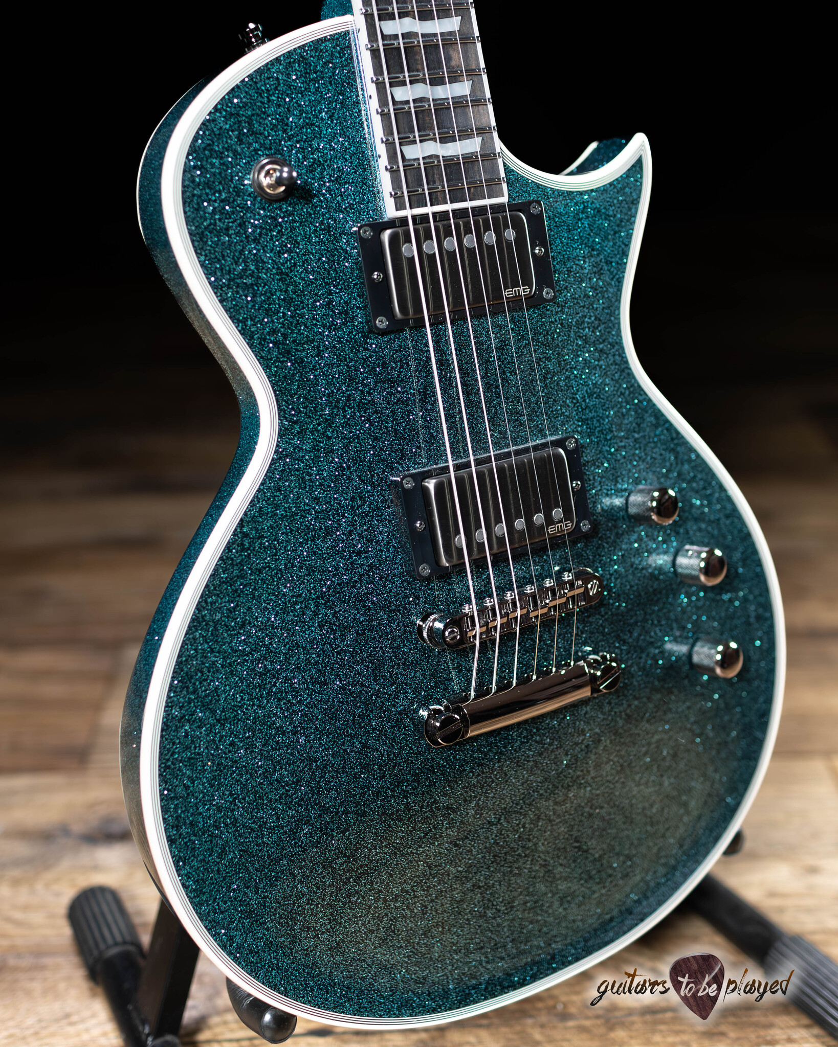 ESP E-II Eclipse DB EMG Guitar w/ Case – Granite Sparkle - Guitars To ... ESP E-II Eclipse DB EMG Guitar w/ Case – Granite Sparkle - Guitars To ...
