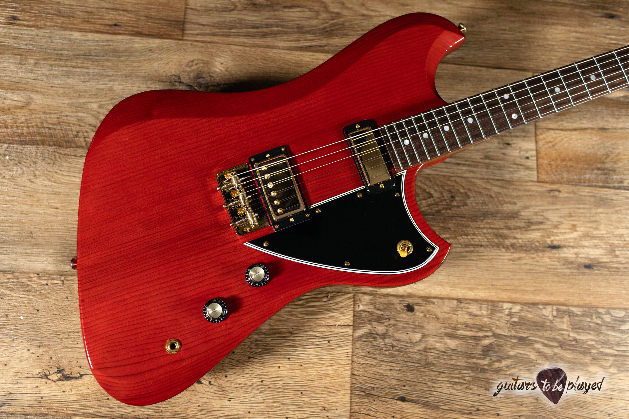 Novo Voltur V2 Gold Hardware w/ Fralin Firebird & HB – Faded Cherry ...