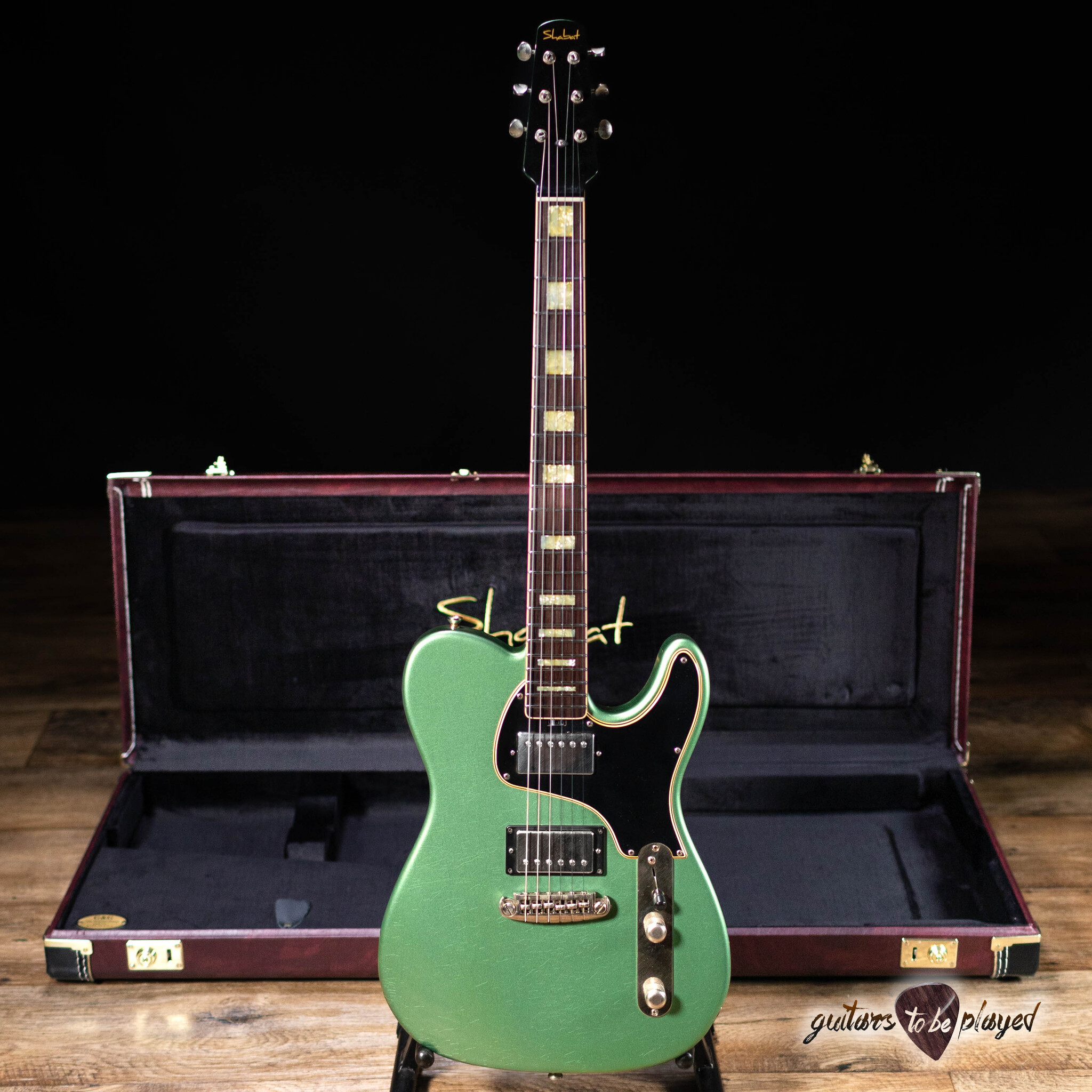 Shabat Lion Special Mahogany 24.75" Scale HB Guitar – Inverness Green ...