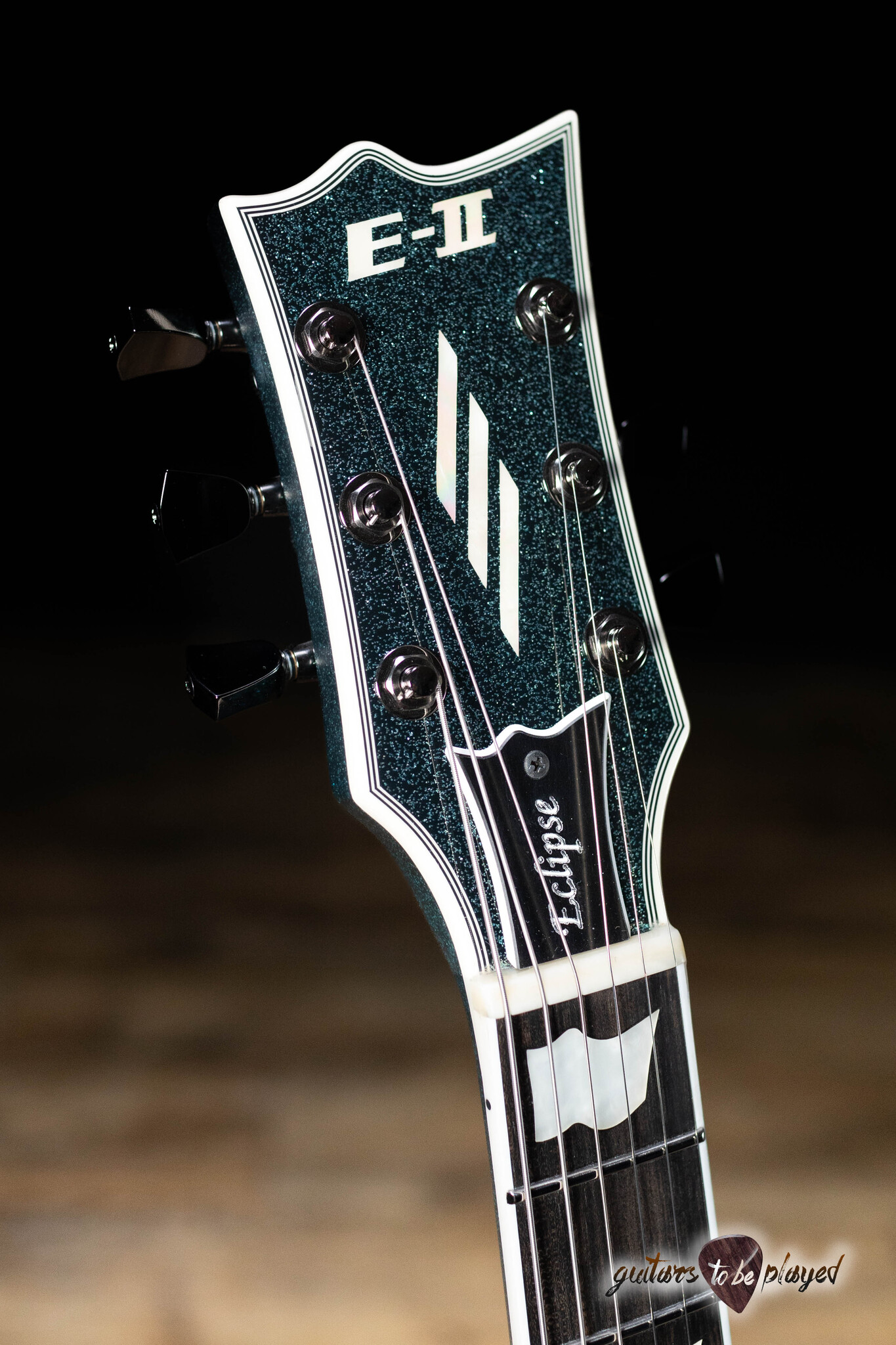 ESP E-II Eclipse DB EMG Guitar w/ Case – Granite Sparkle - Guitars To ...
