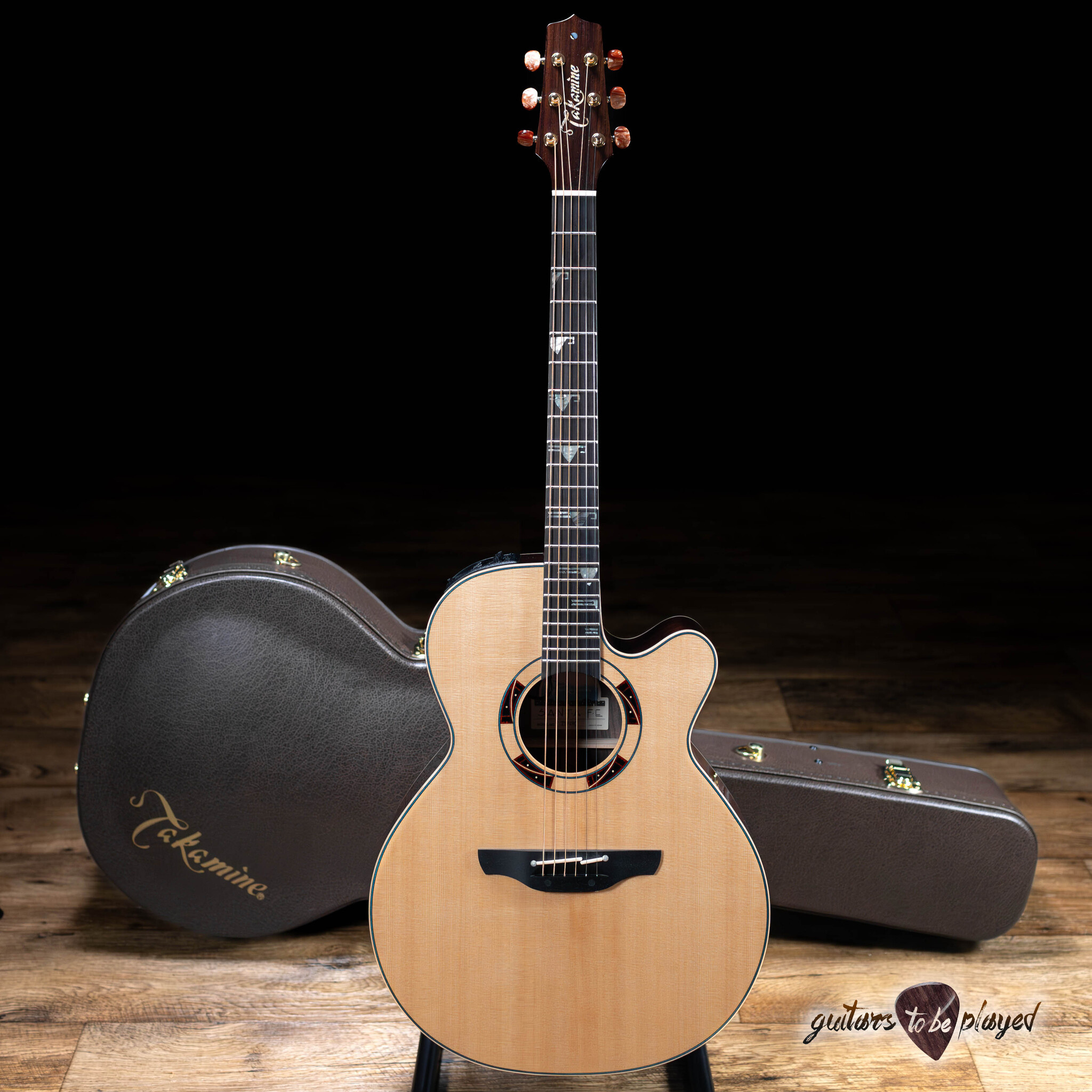 Takamine TSF48C Santa Fe NEX Cutaway Acoustic/Electric Guitar w/ Case ...