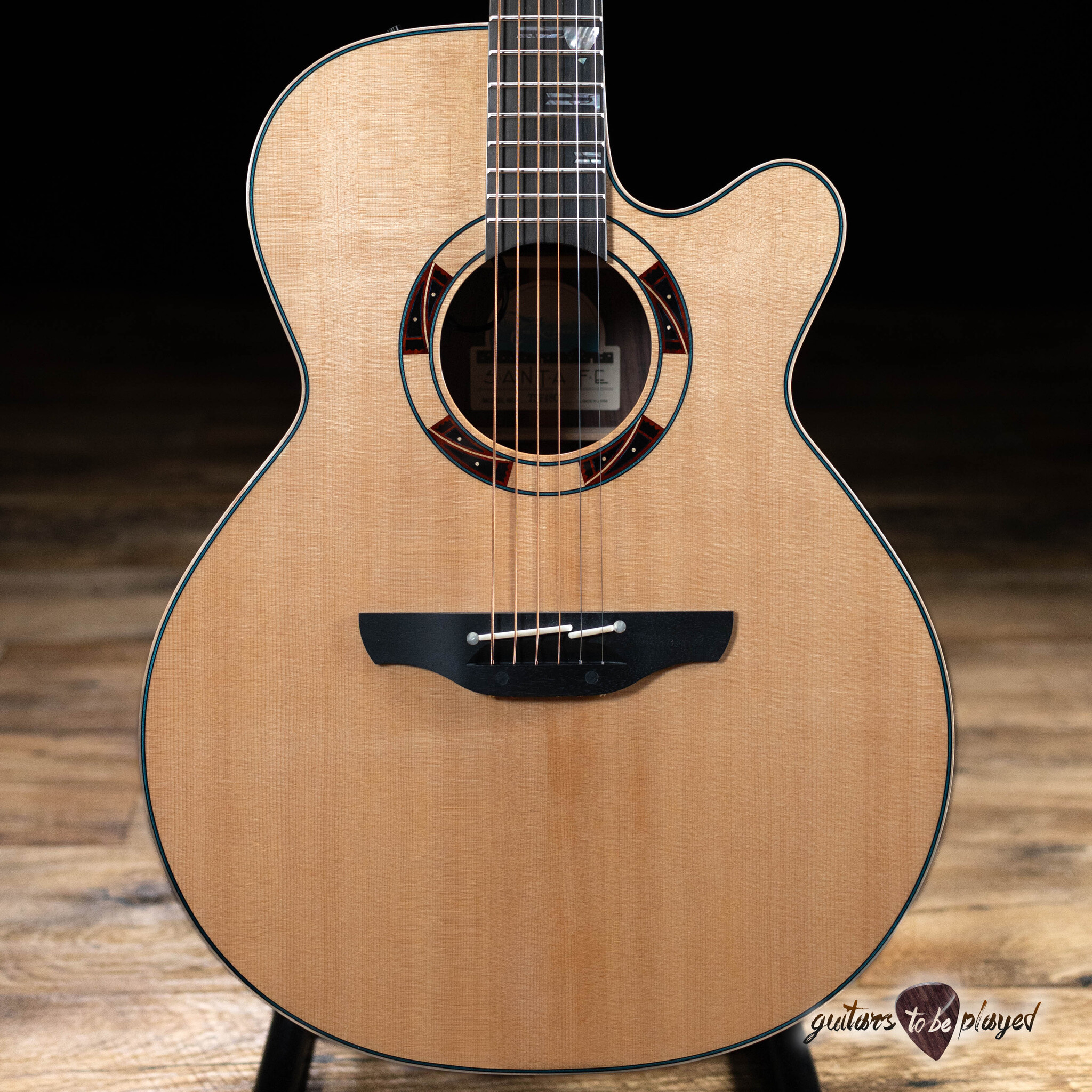 Takamine TSF48C Santa Fe NEX Cutaway Acoustic/Electric Guitar w/ Case ...