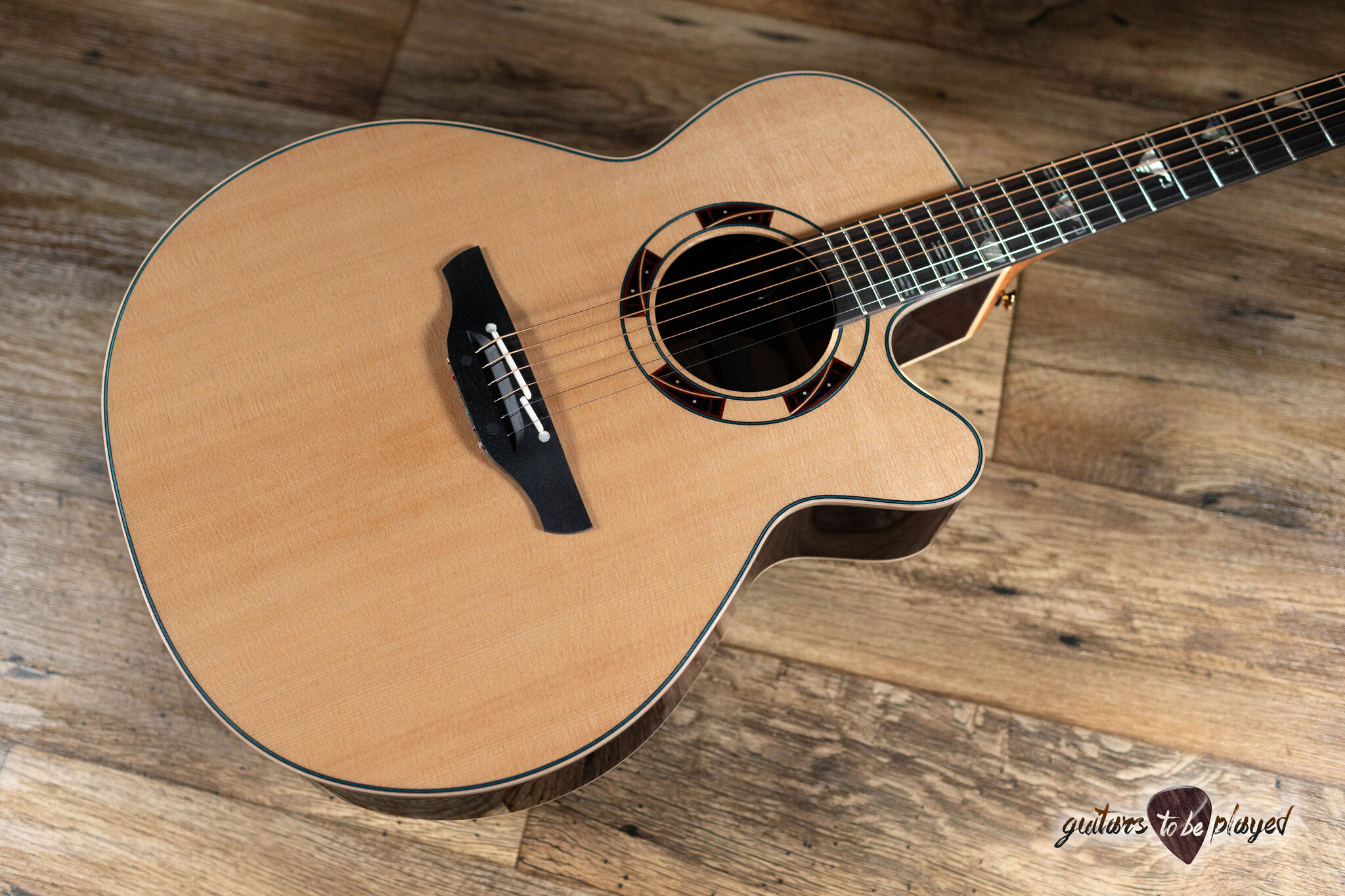 Takamine TSF48C Santa Fe NEX Cutaway Acoustic/Electric Guitar w/ Case ...