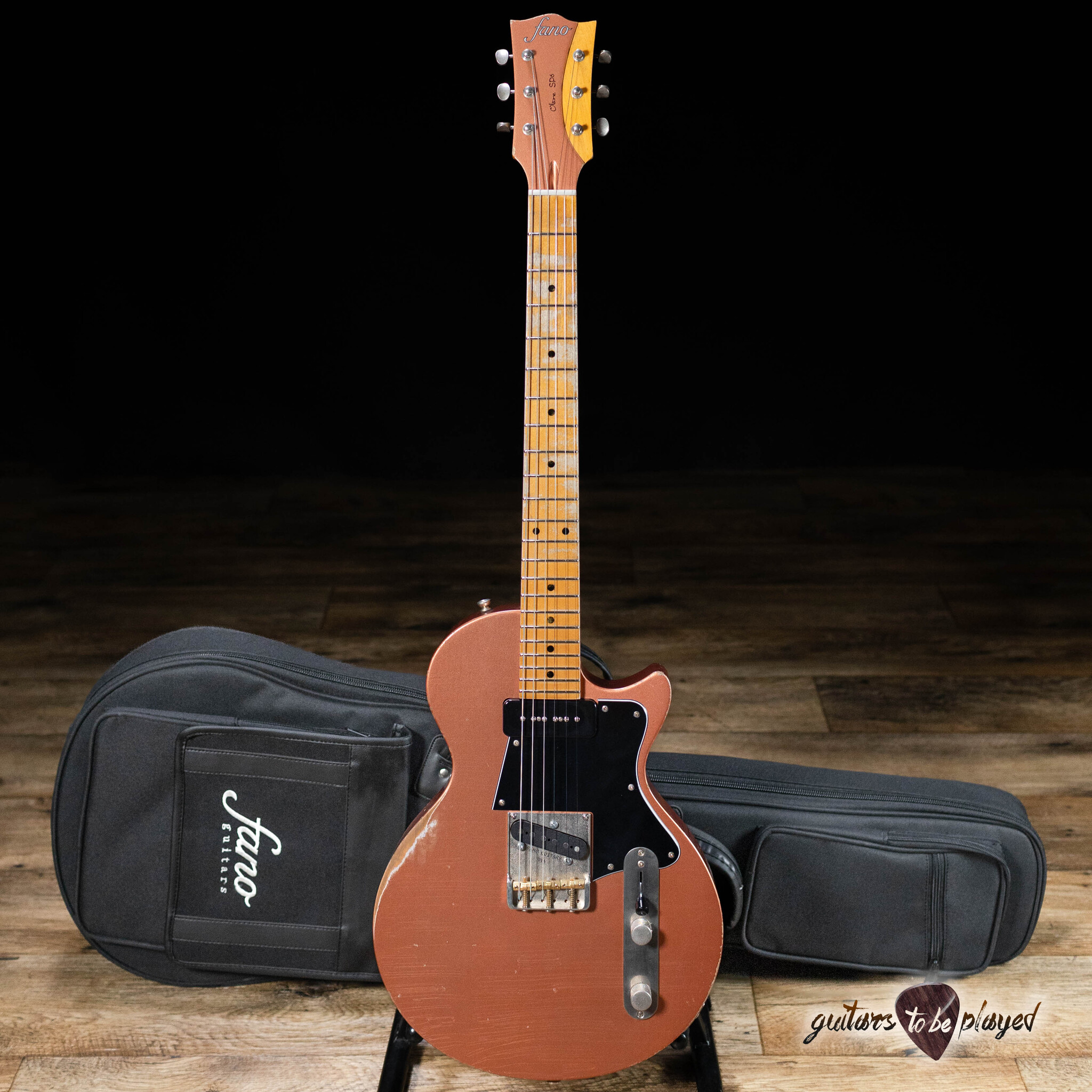 Fano SP6 Oltre Maple Neck P-90/T-Style Guitar – Copper Metallic ...