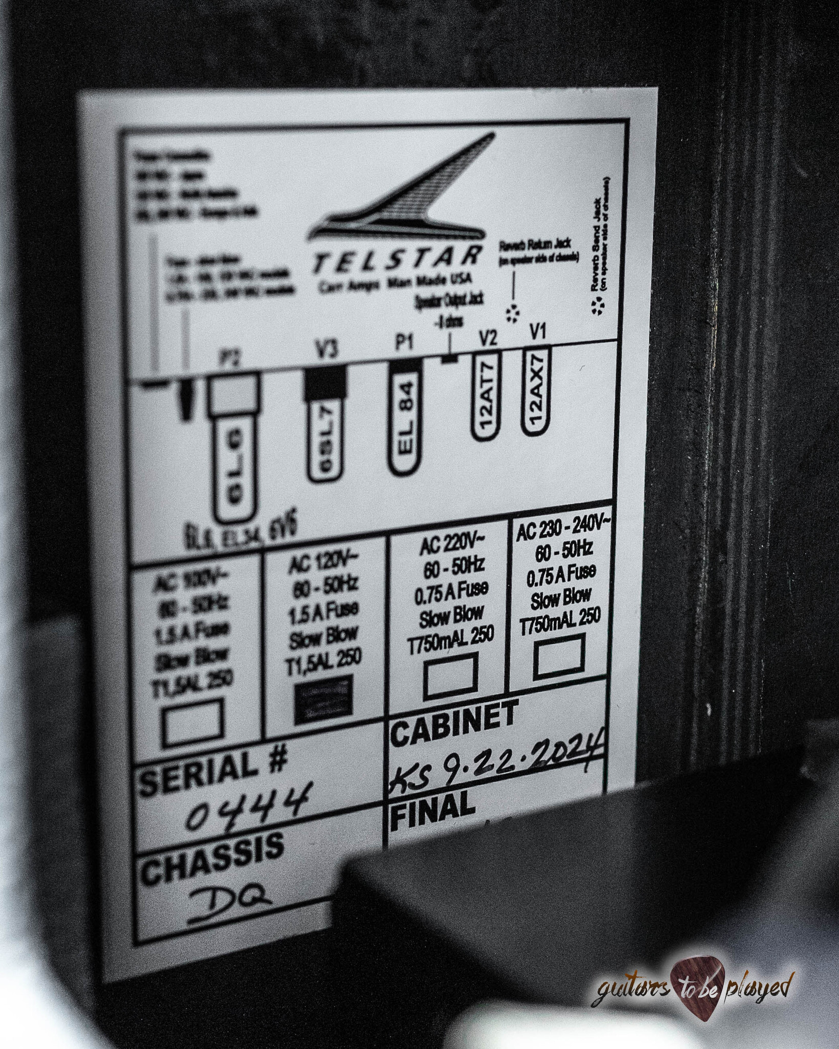 Carr Amps Telstar 17W 1x12” Combo – Sonic Blue - Guitars To Be Played