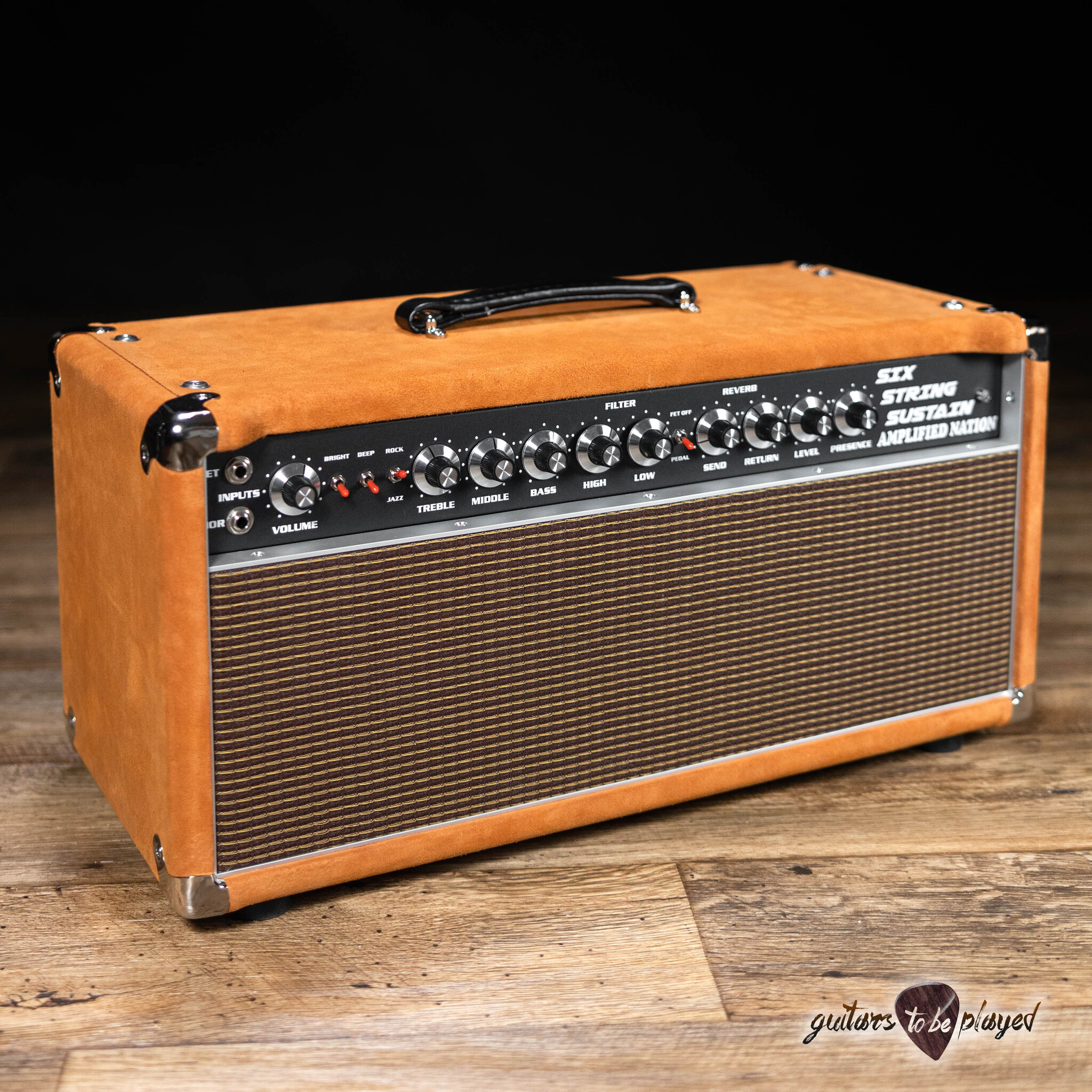 Amplified Nation Six String Sustain 50W Head - Golden Brown Suede ...