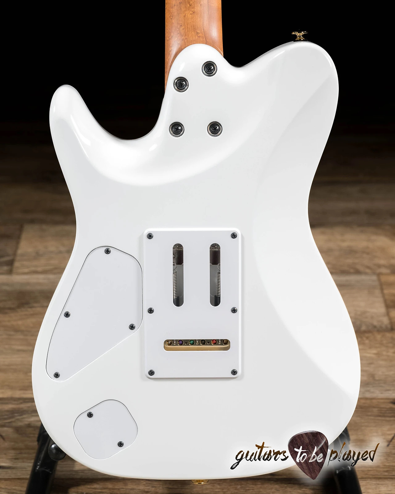 Ibanez LB1 Lari Basilio Signature Ash & Roasted Birdseye Guitar –White ...