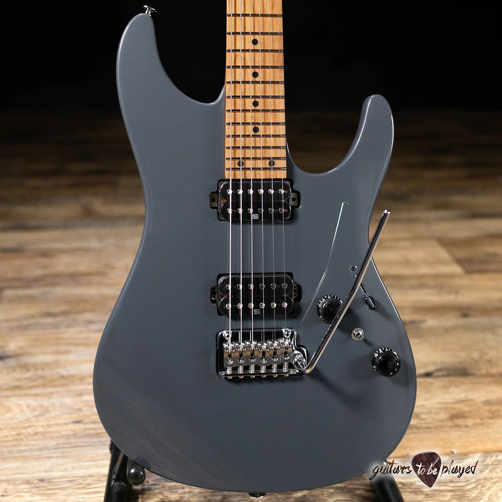 Ibanez AZ2402 Prestige HH Roasted Maple Neck Guitar – Gray Metallic - Guitars To Be Played