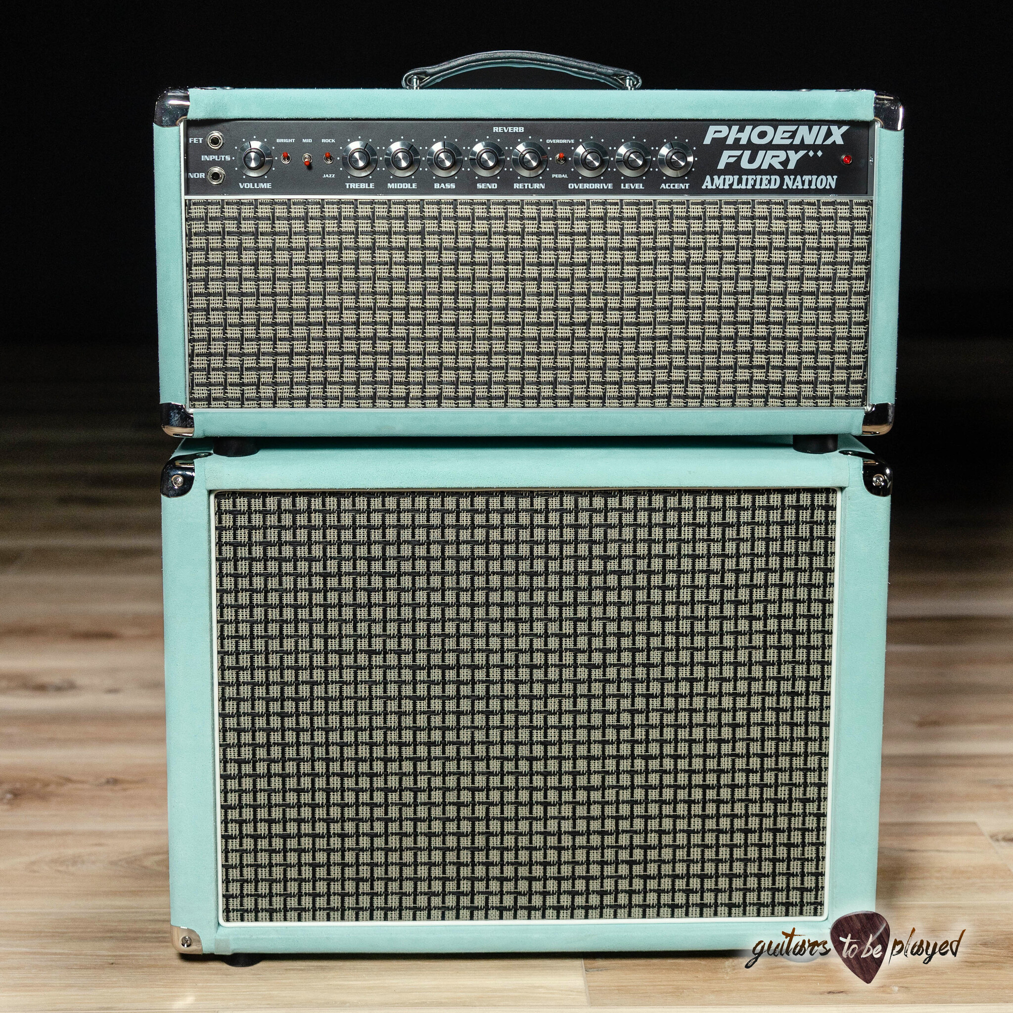 Amplified Nation Phoenix Fury 50W Head & 112 Cab – Mint Suede - Guitars ...