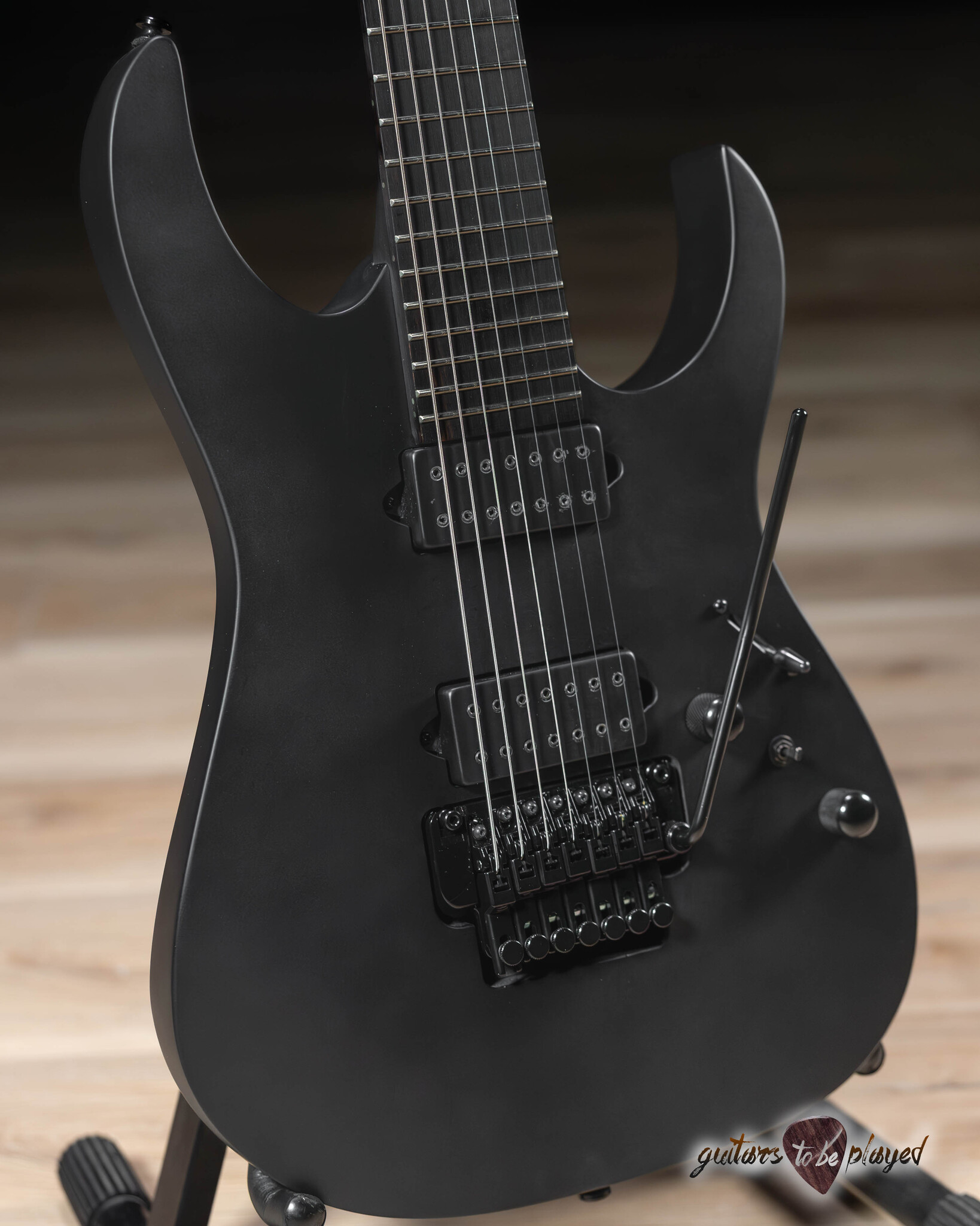 Ibanez RGRB720 RG Iron Label 7-String Tremolo Guitar – Black Flat ...