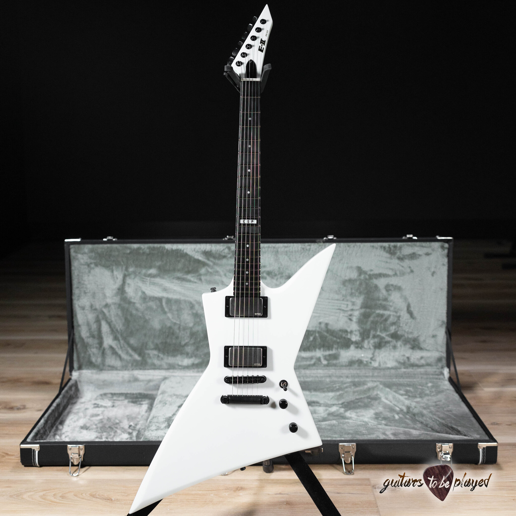 ESP E-II EX NT Electric Guitar w/ Case – Snow White - Guitars To Be Played